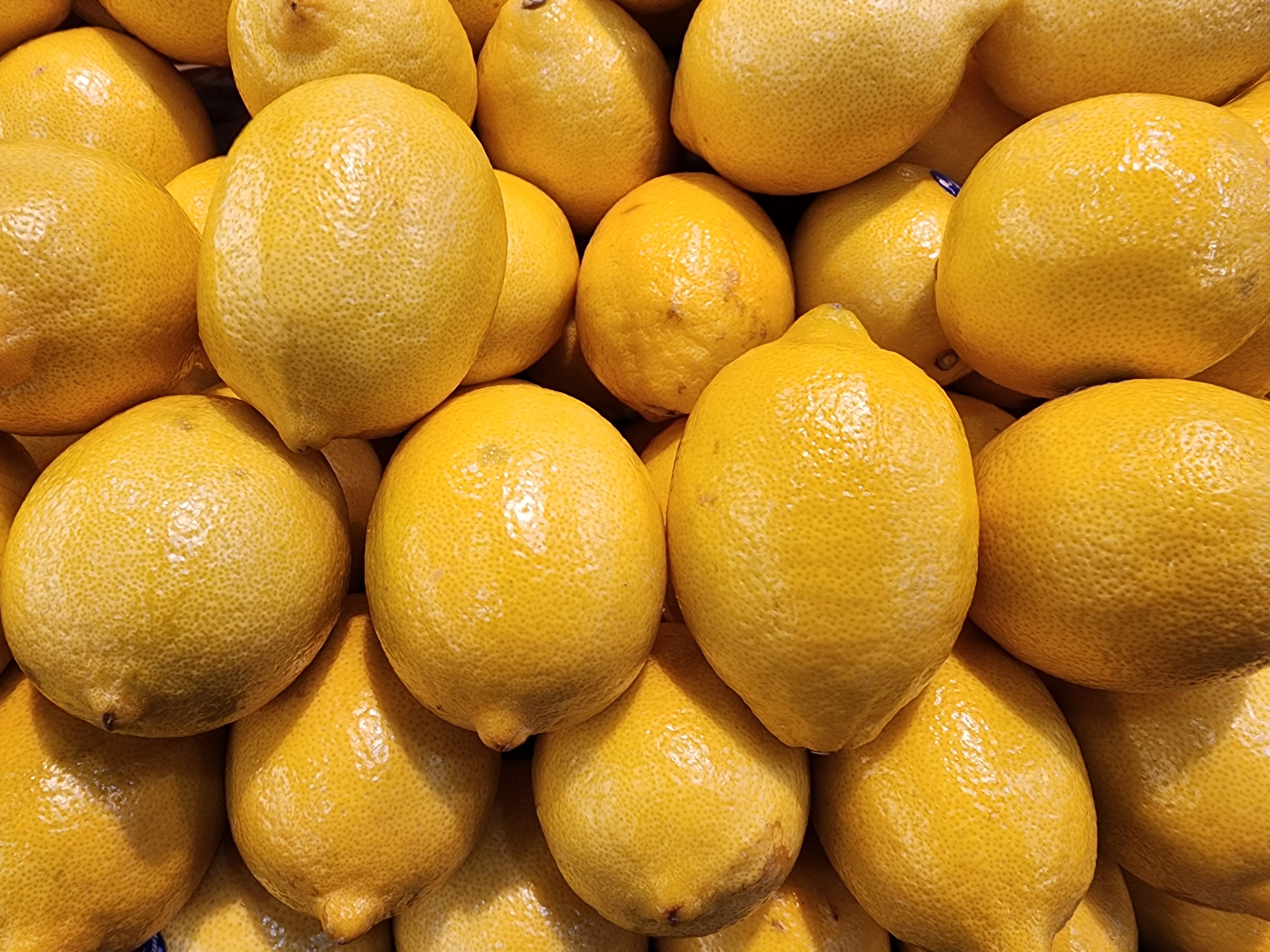Close-up View of Fresh Juicy Lemons Displayed · Free Stock Photo