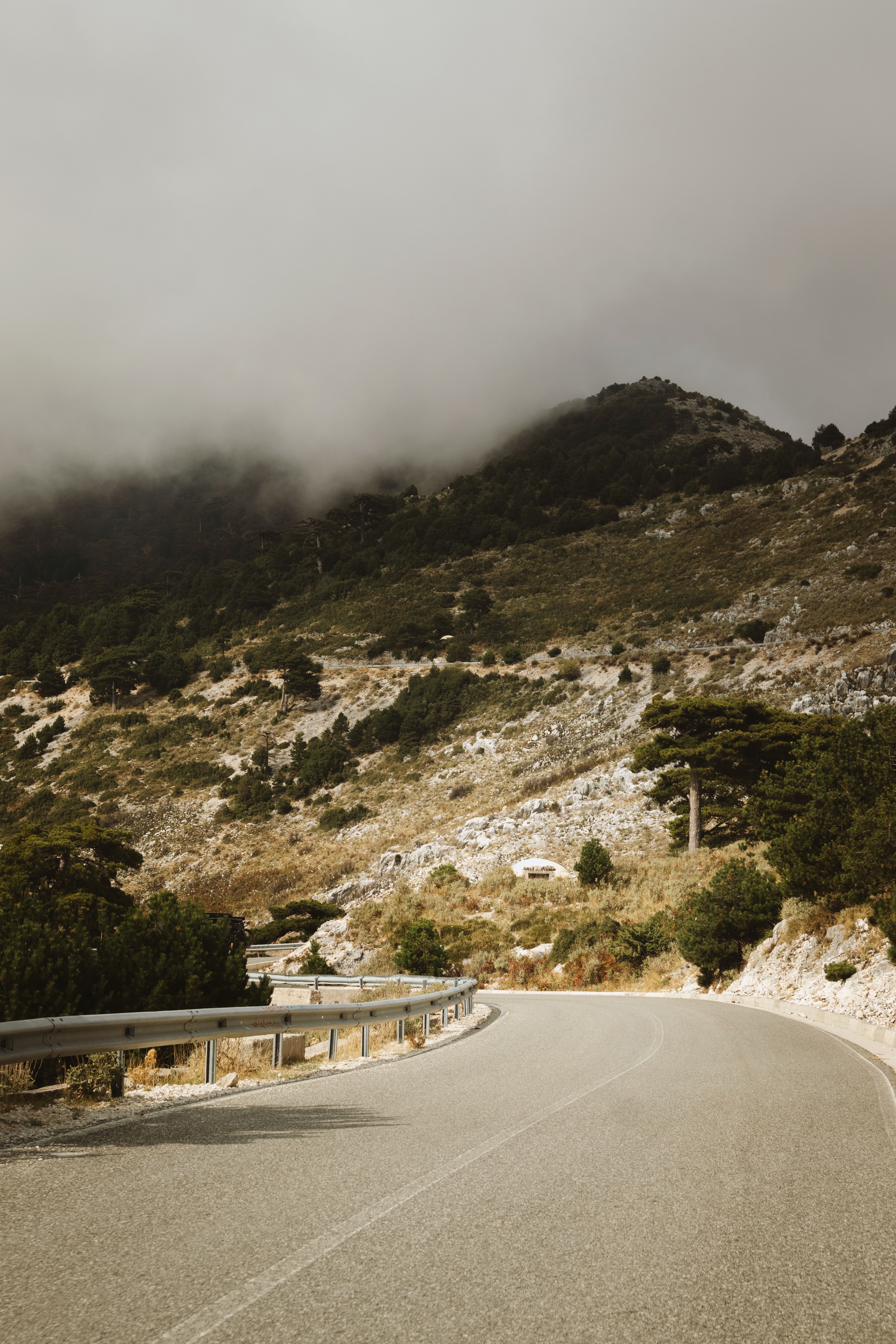 Scenic Mountain Roadway in Llogara Pass · Free Stock Photo