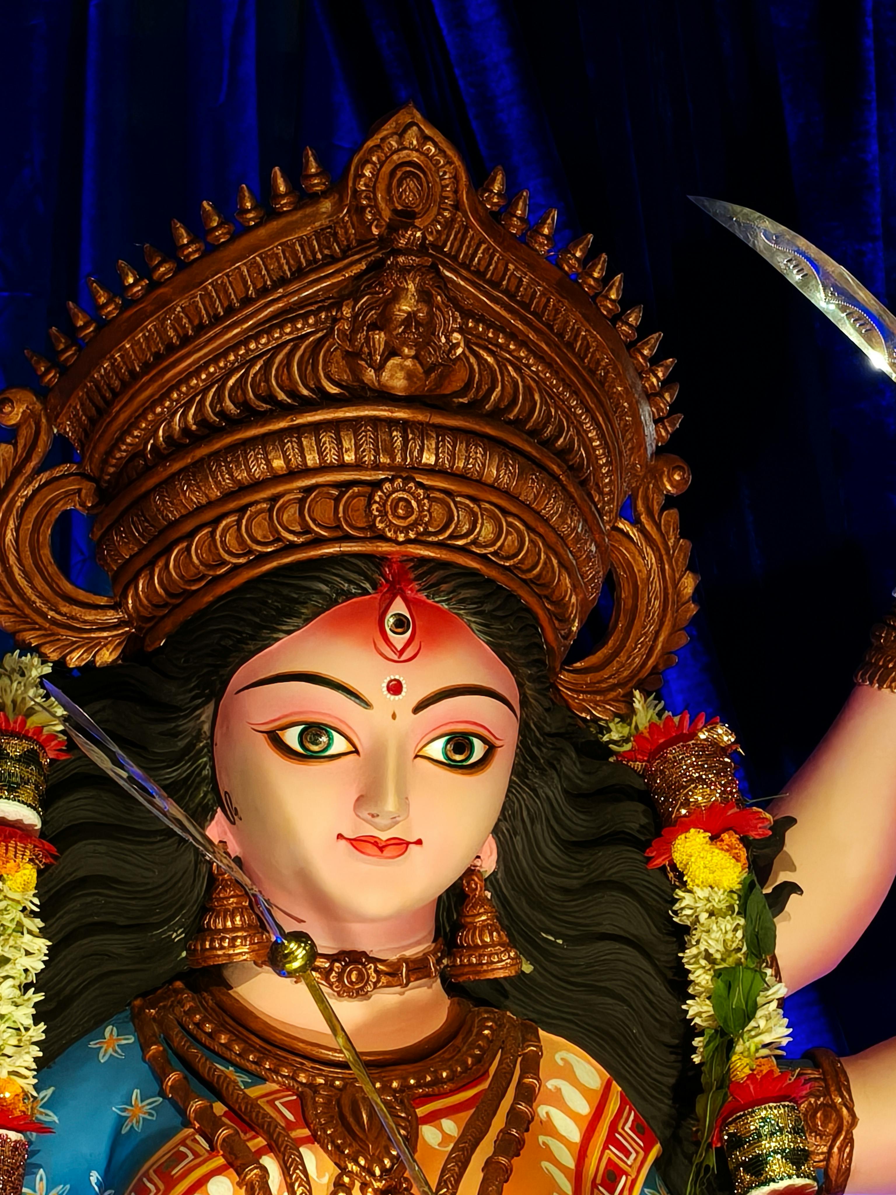 A Statue of the Goddess Durga · Free Stock Photo