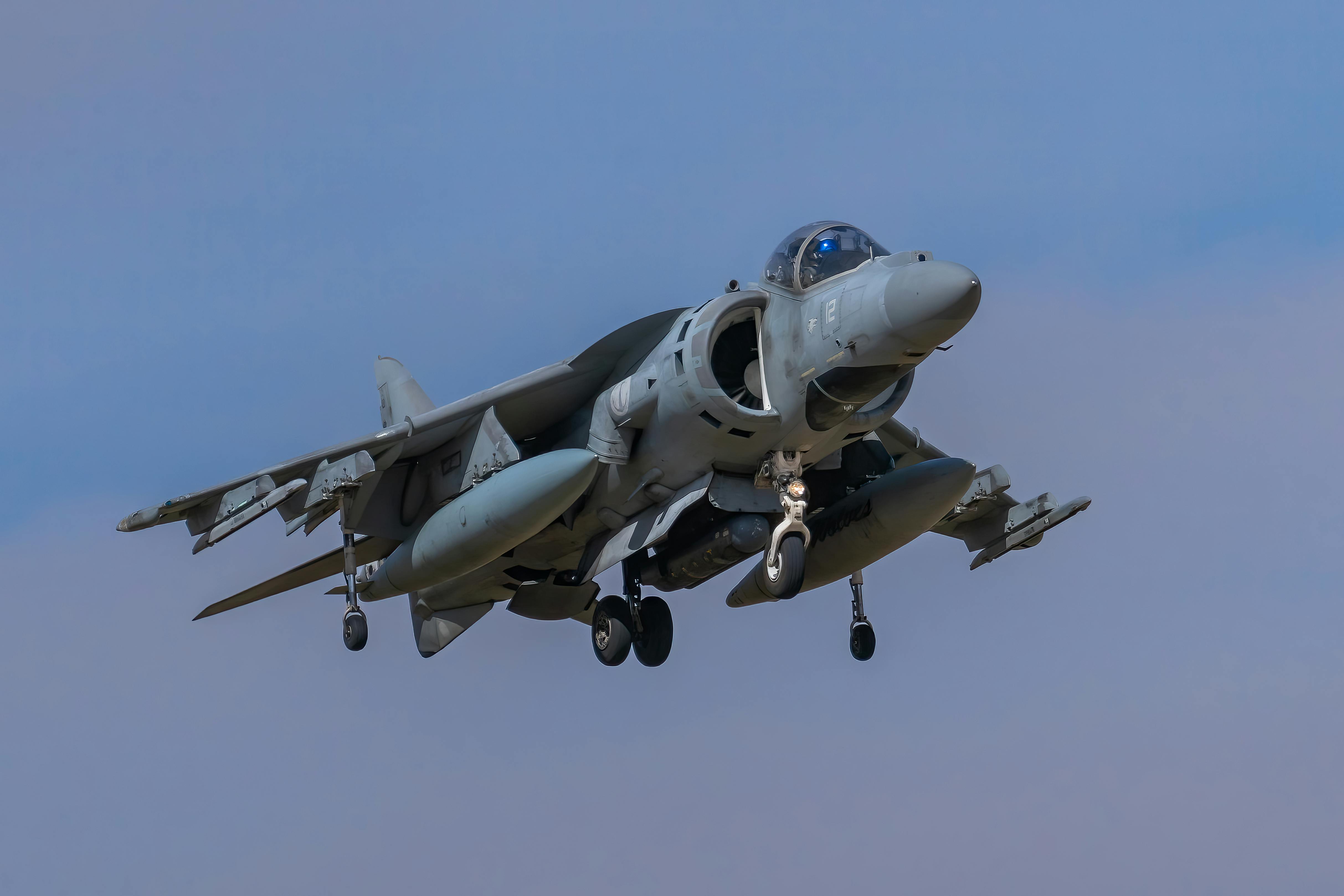 Harrier Jet in Flight over Castilla-La Mancha · Free Stock Photo
