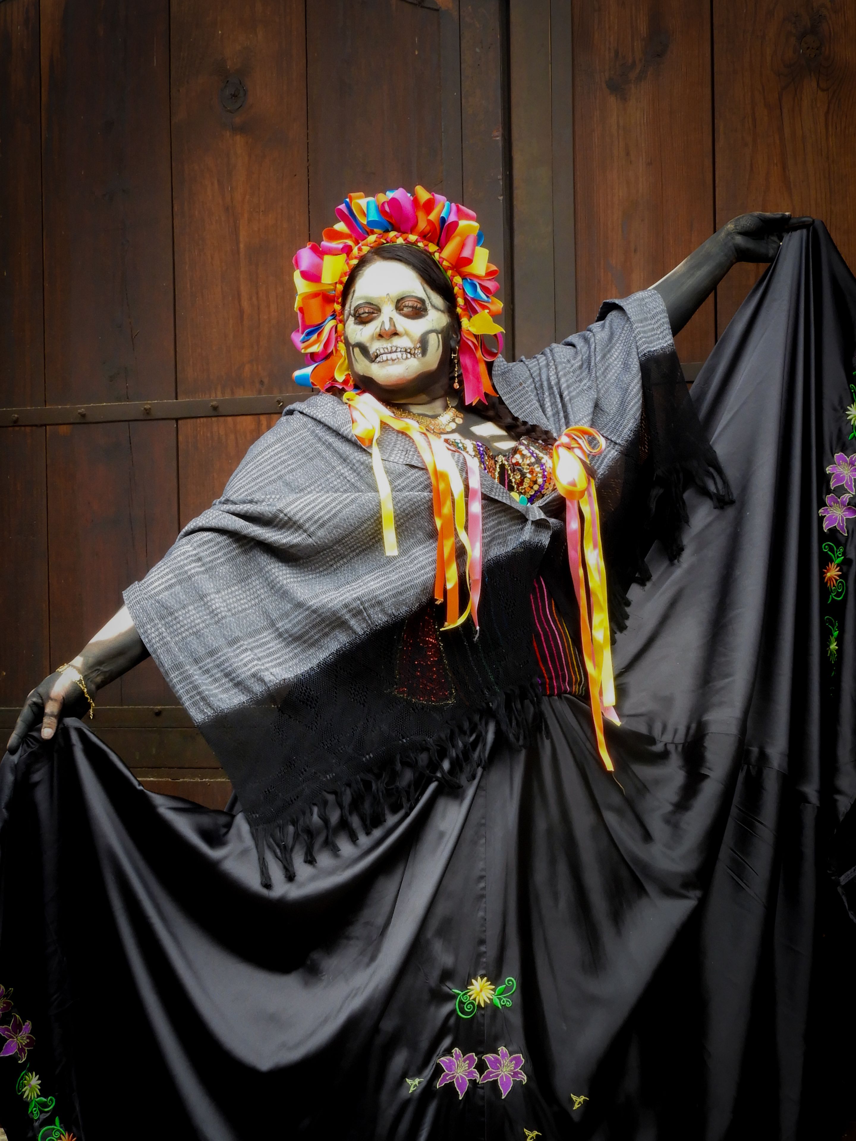 Disfraz Y Maquillaje Tradicional De Catrina En México · Foto de stock ...