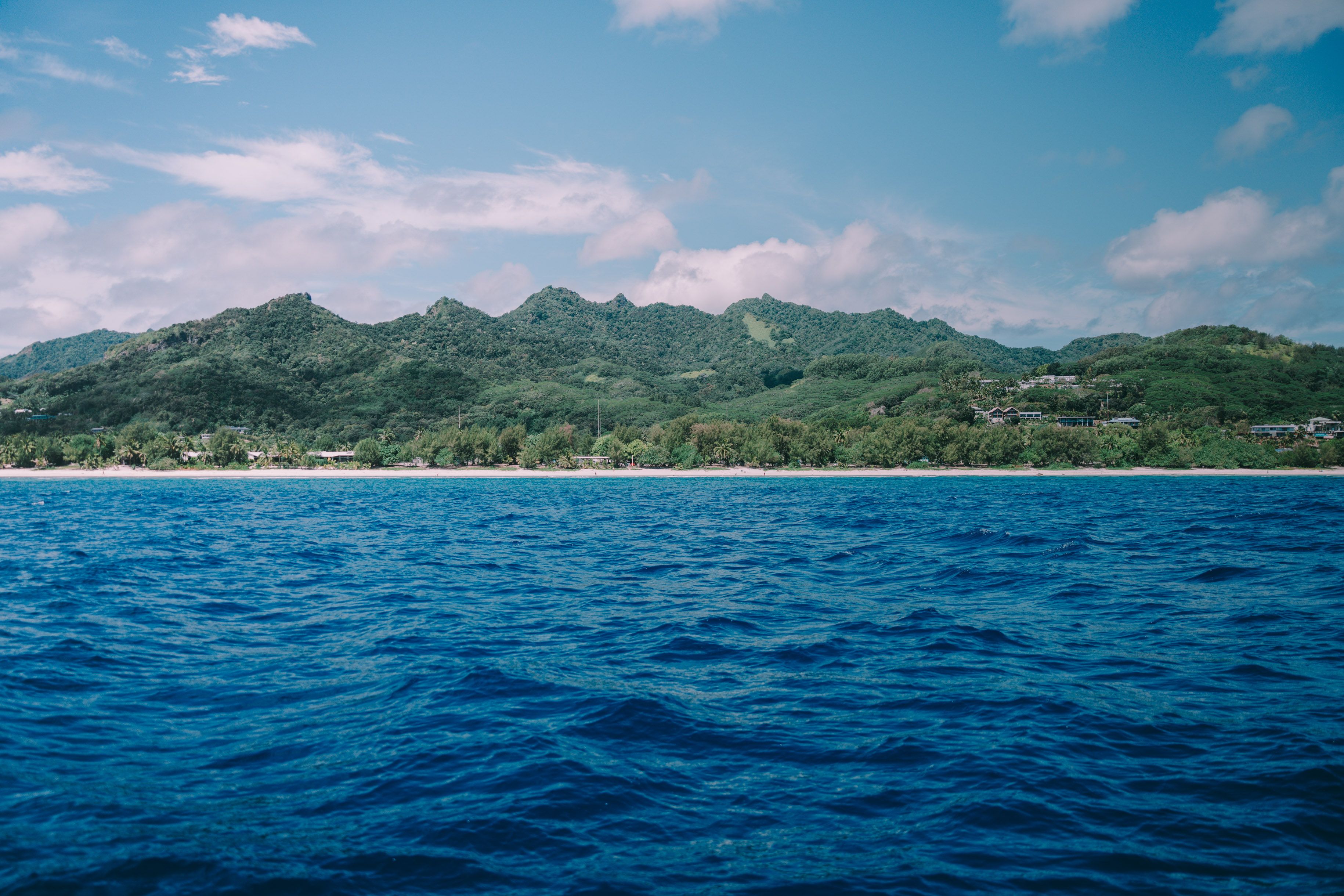 Stunning Island Landscape Overlooking Blue Ocean · Free Stock Photo