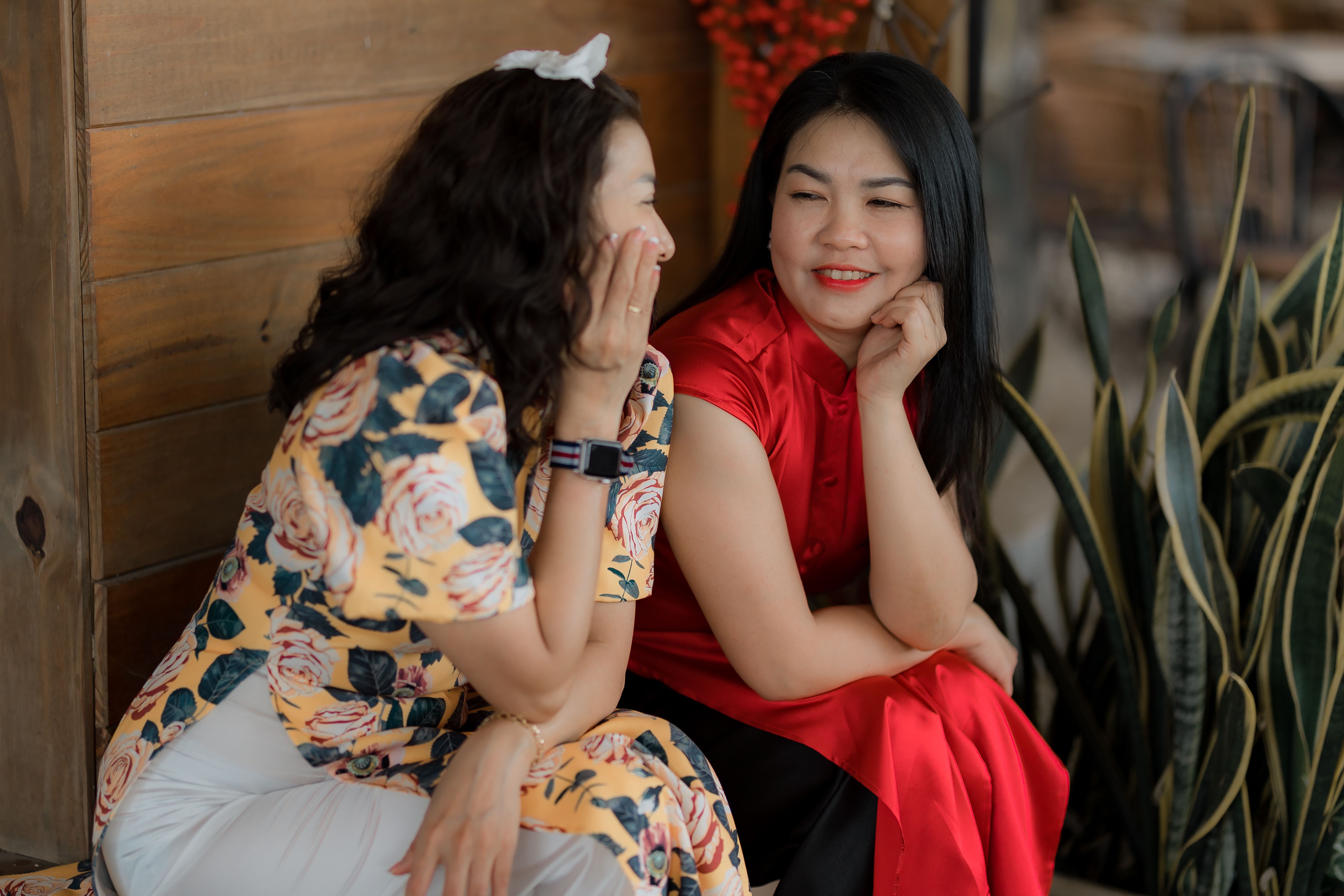Friendly Conversation Between Two Women Outdoors · Free Stock Photo