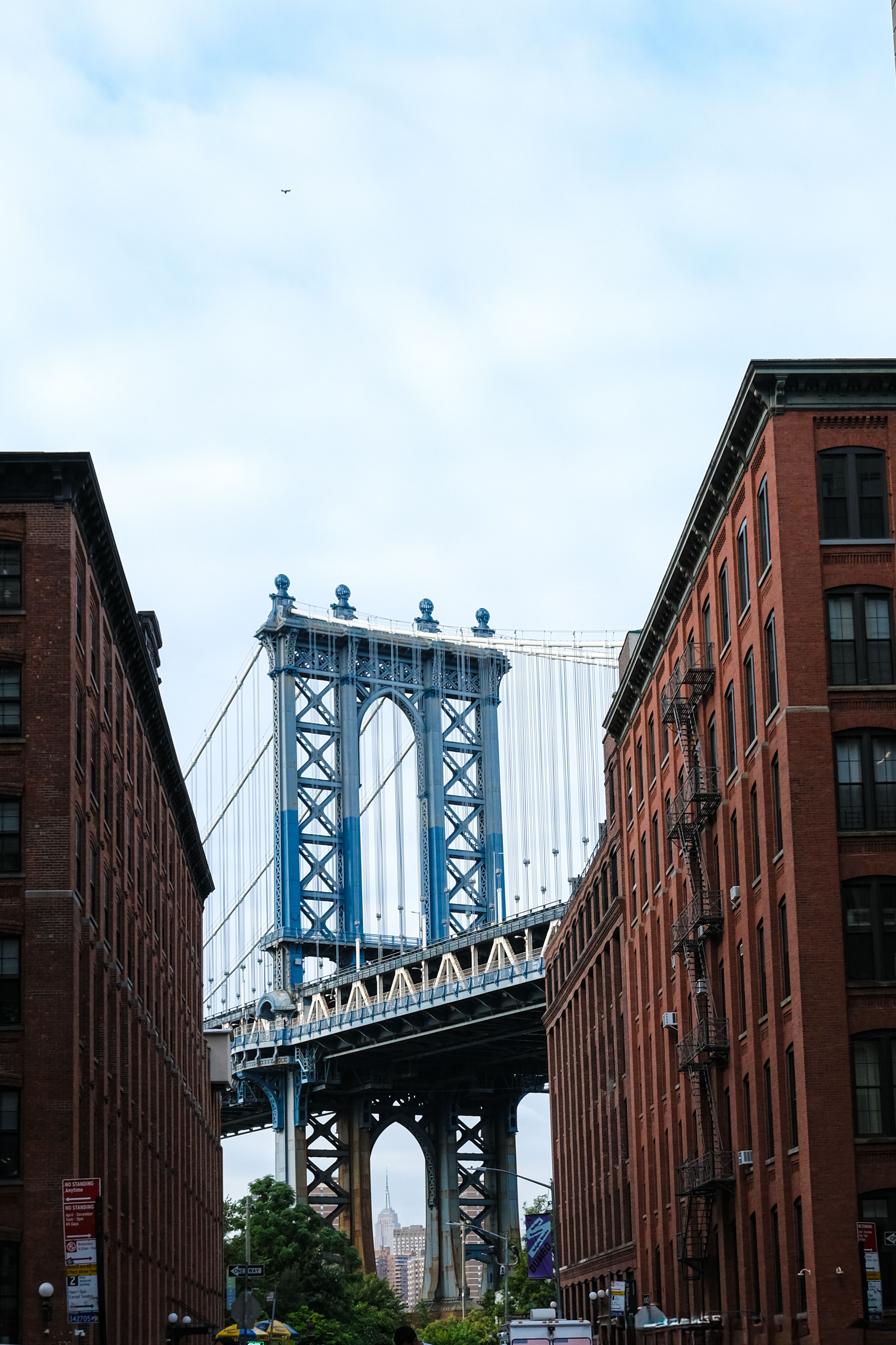 Iconic Manhattan Bridge in DUMBO View · Free Stock Photo