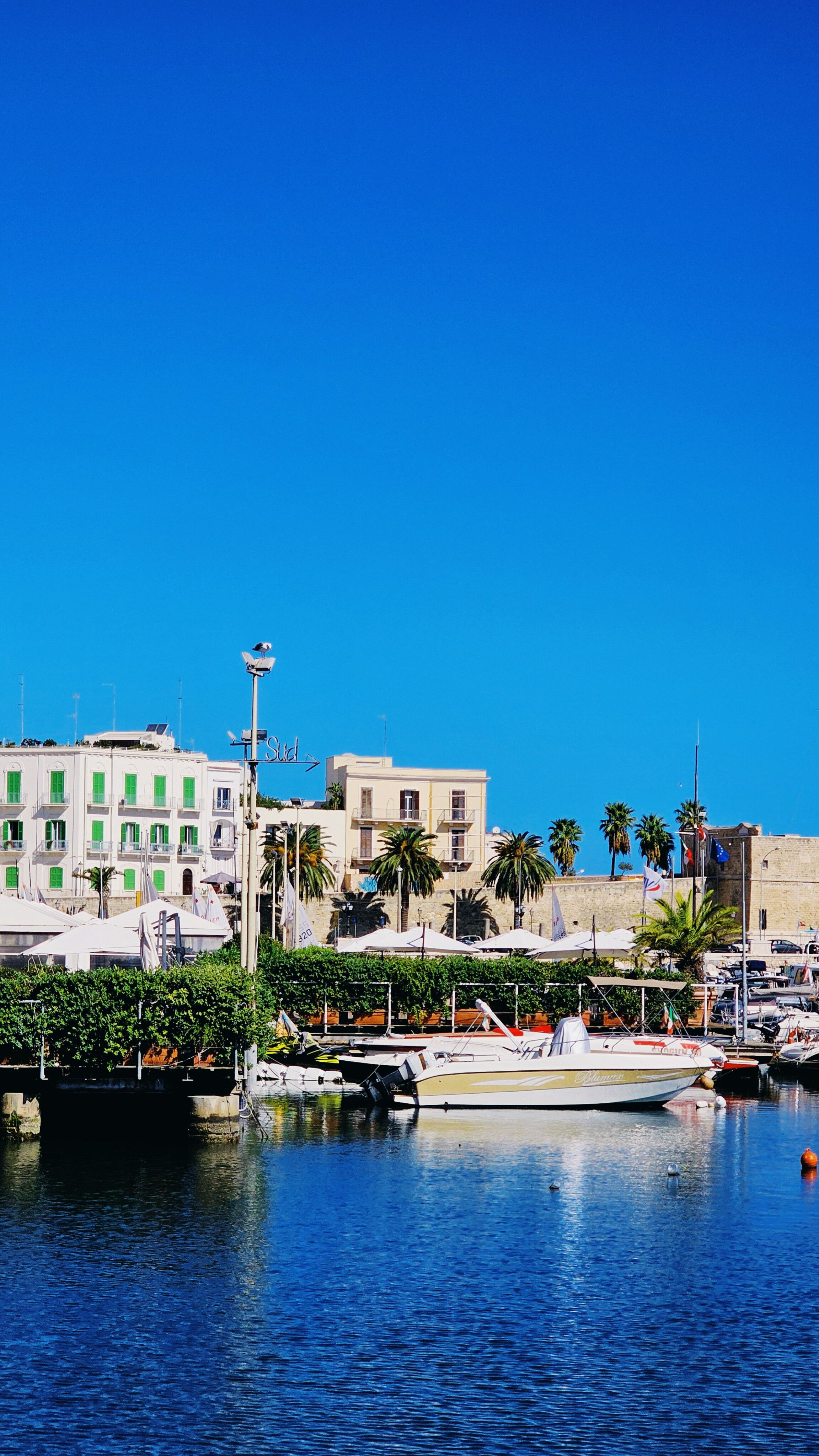 Scenic View of Bari Marina with Boats and Architecture · Free Stock Photo
