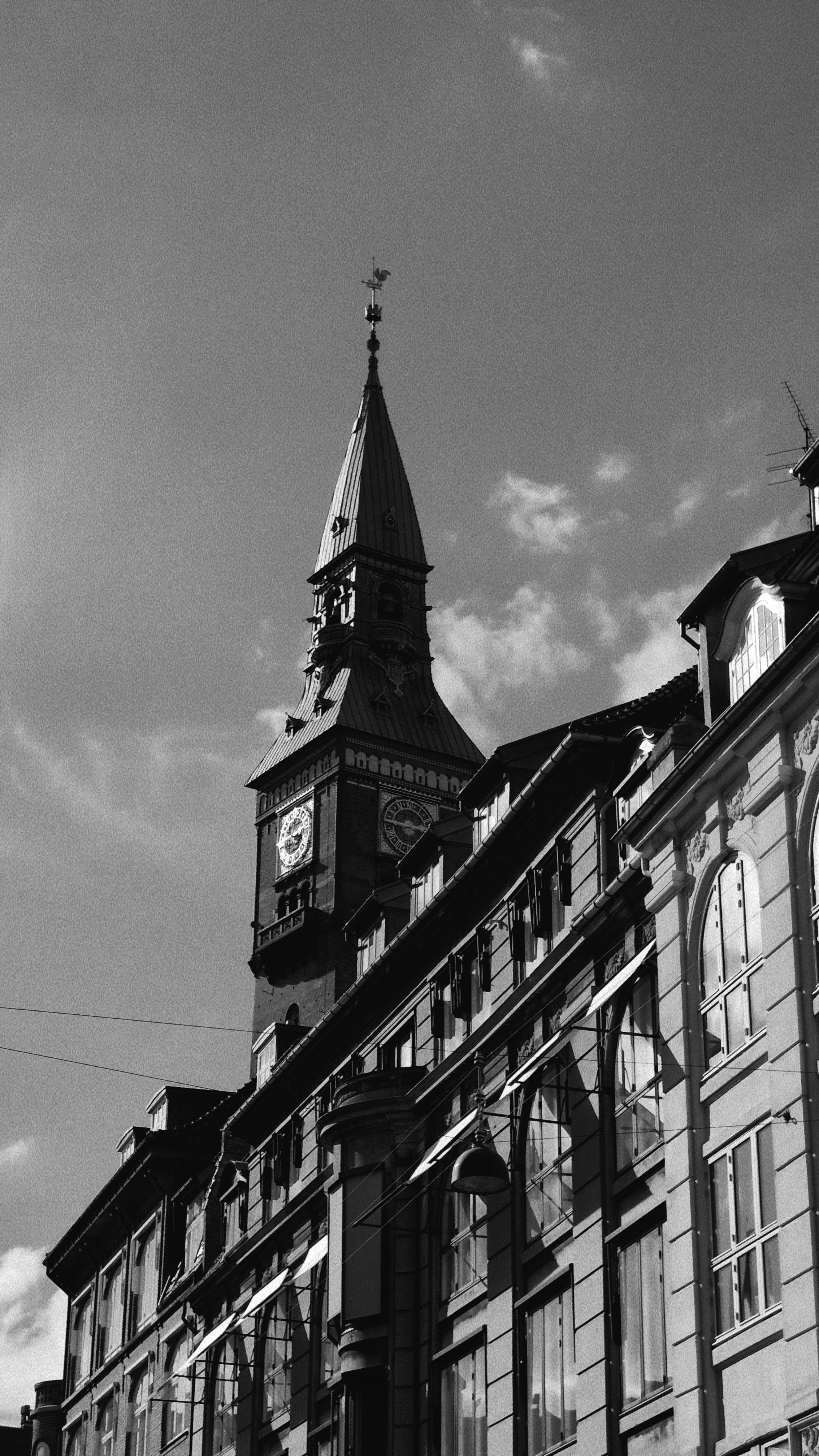 Historic Clock Tower in Copenhagen, Denmark · Free Stock Photo