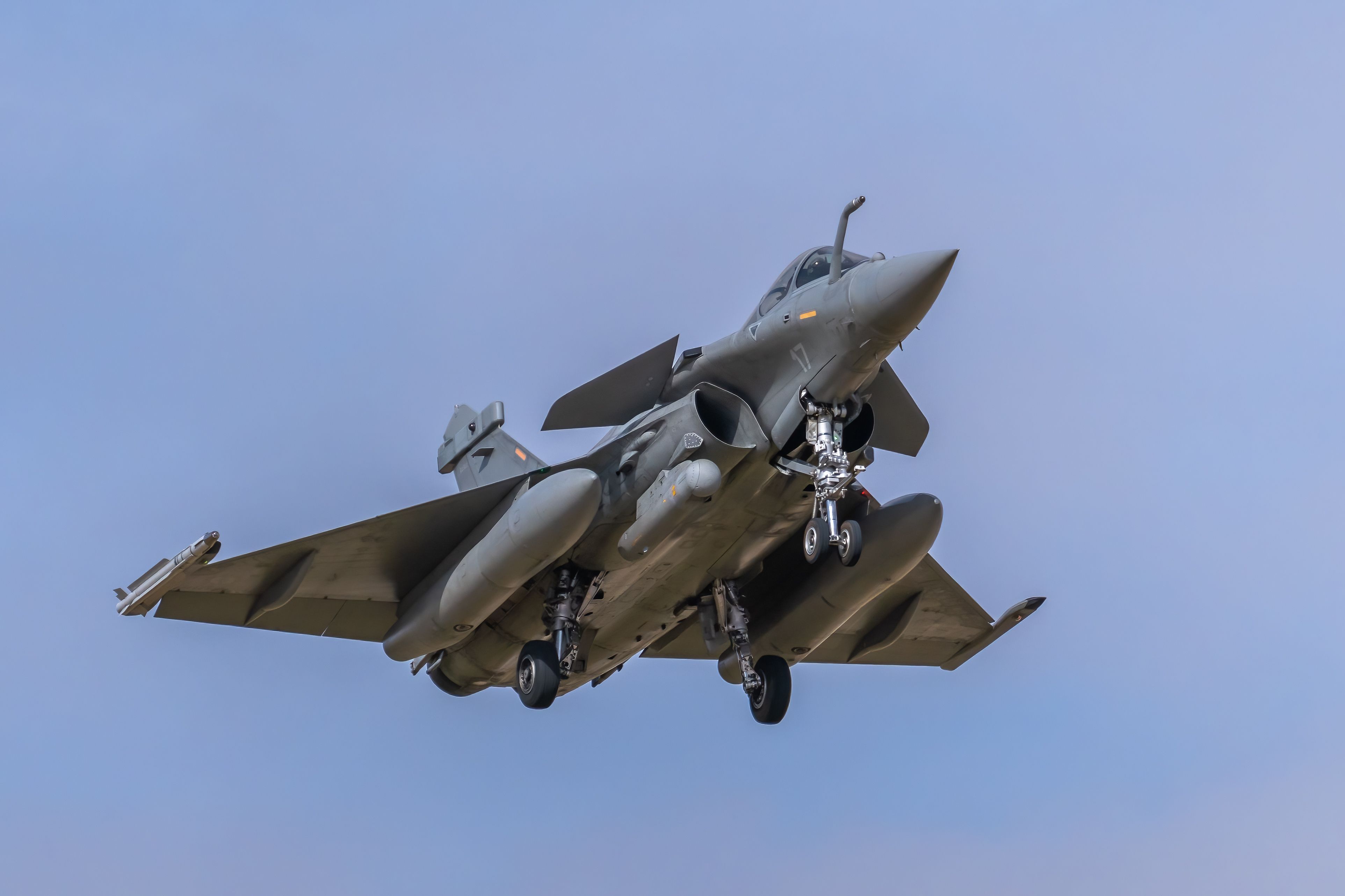 Rafale Jet Fighter in Flight Close-up · Free Stock Photo