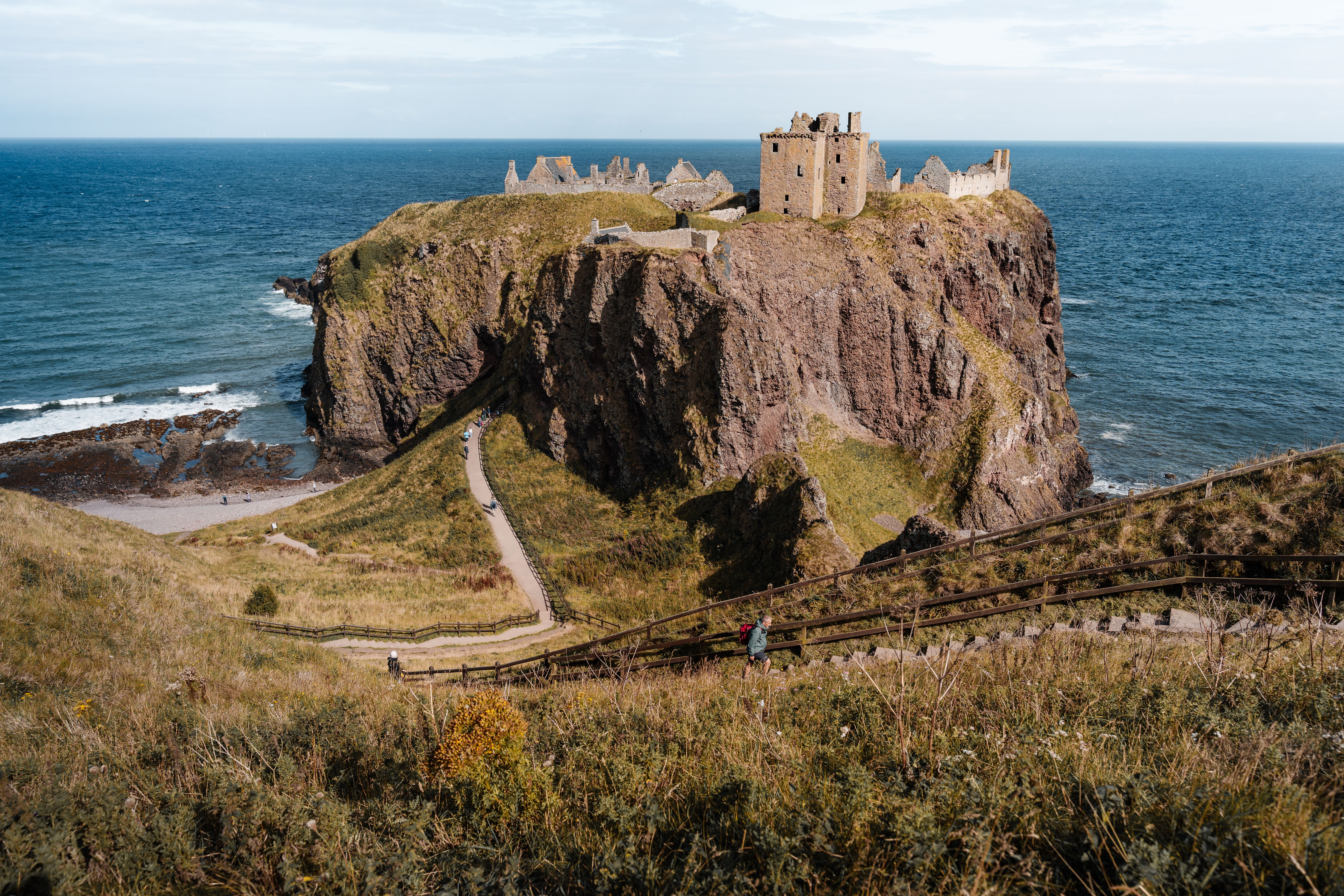 Dunnottar Castle on Scottish Coastal Cliff · Free Stock Photo