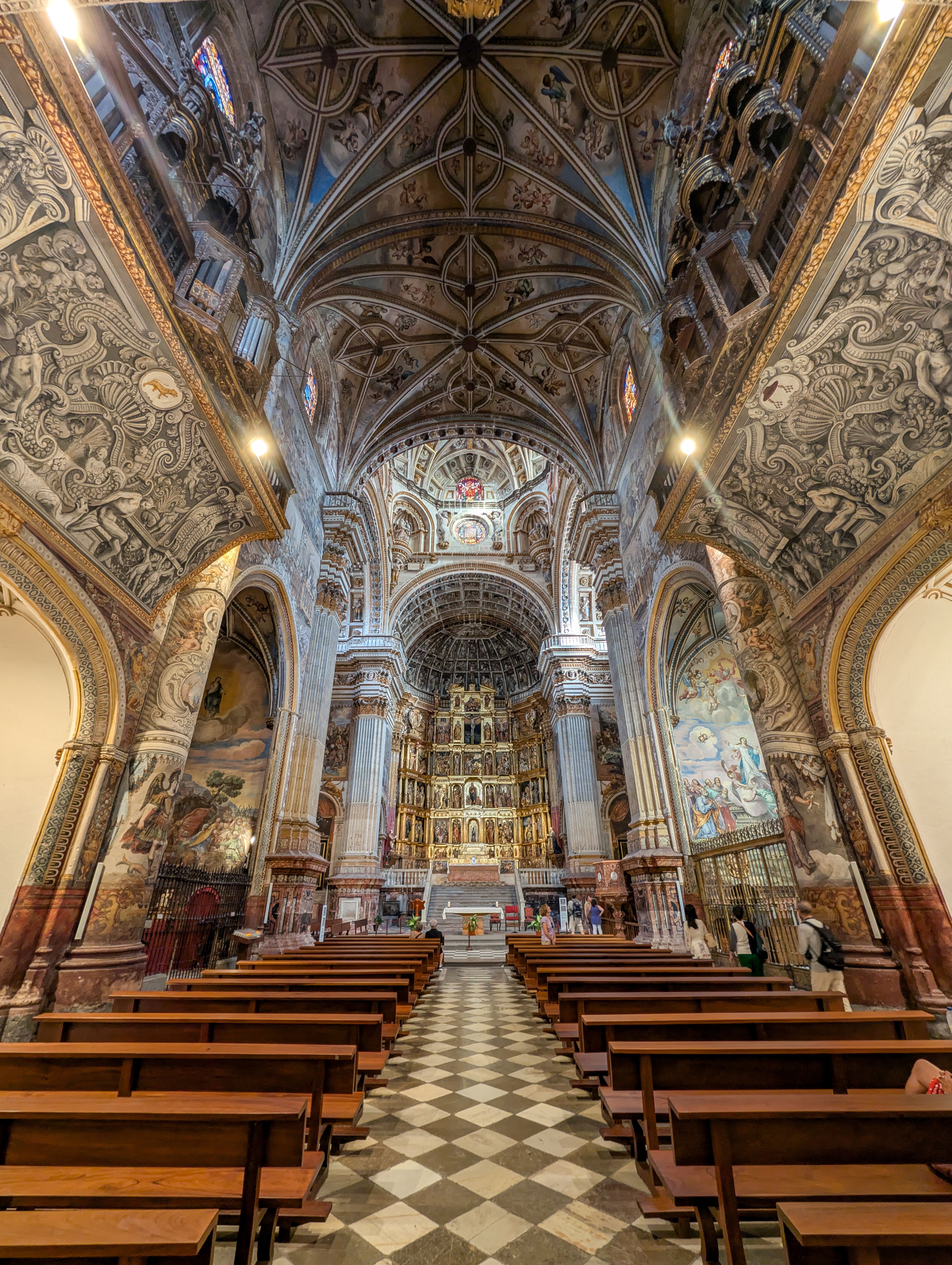 Stunning Spanish Church Interior with Renaissance Art · Free Stock Photo