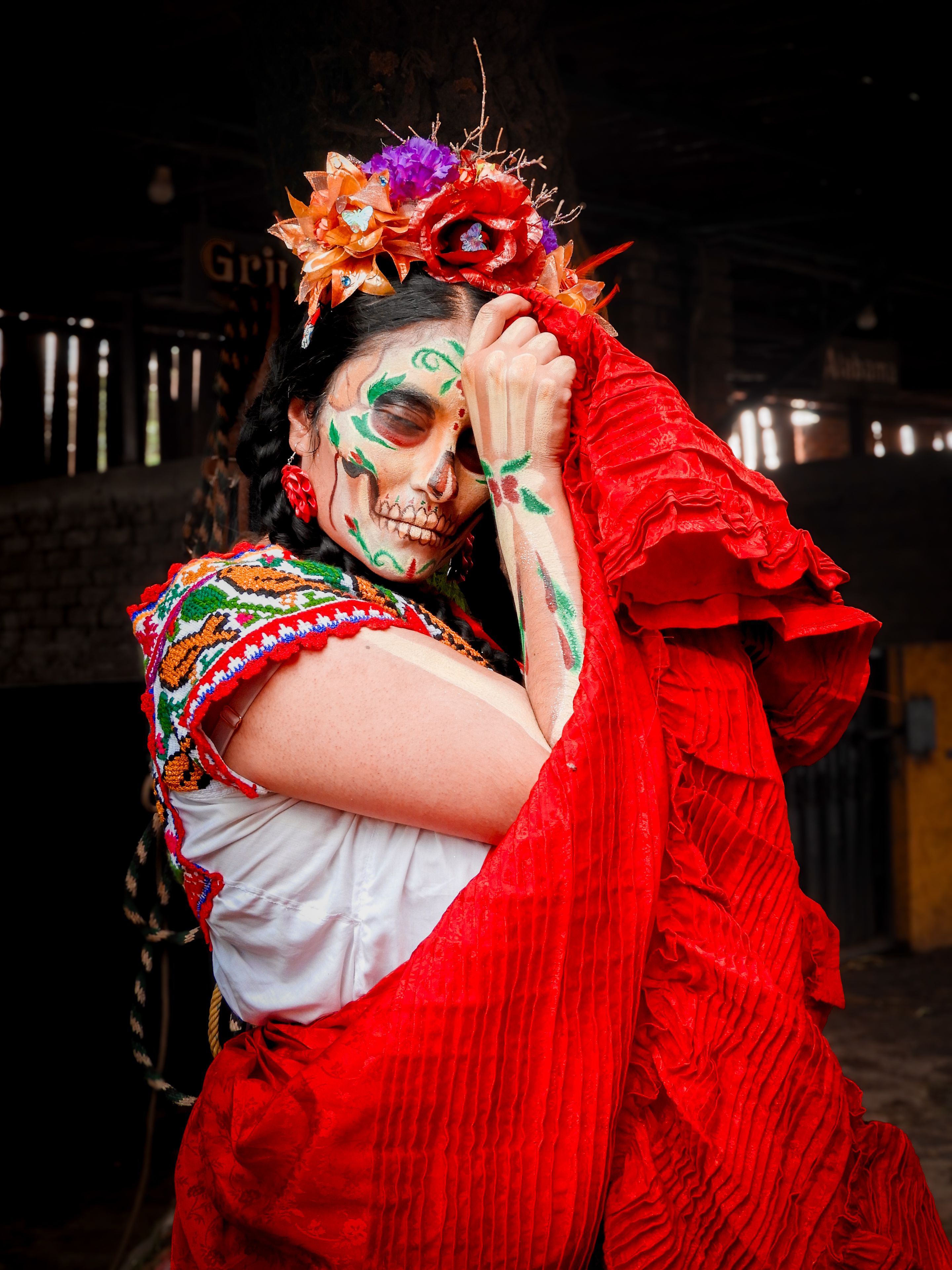 Retrato Tradicional De Catrina Del Día De Muertos · Foto de stock gratuita