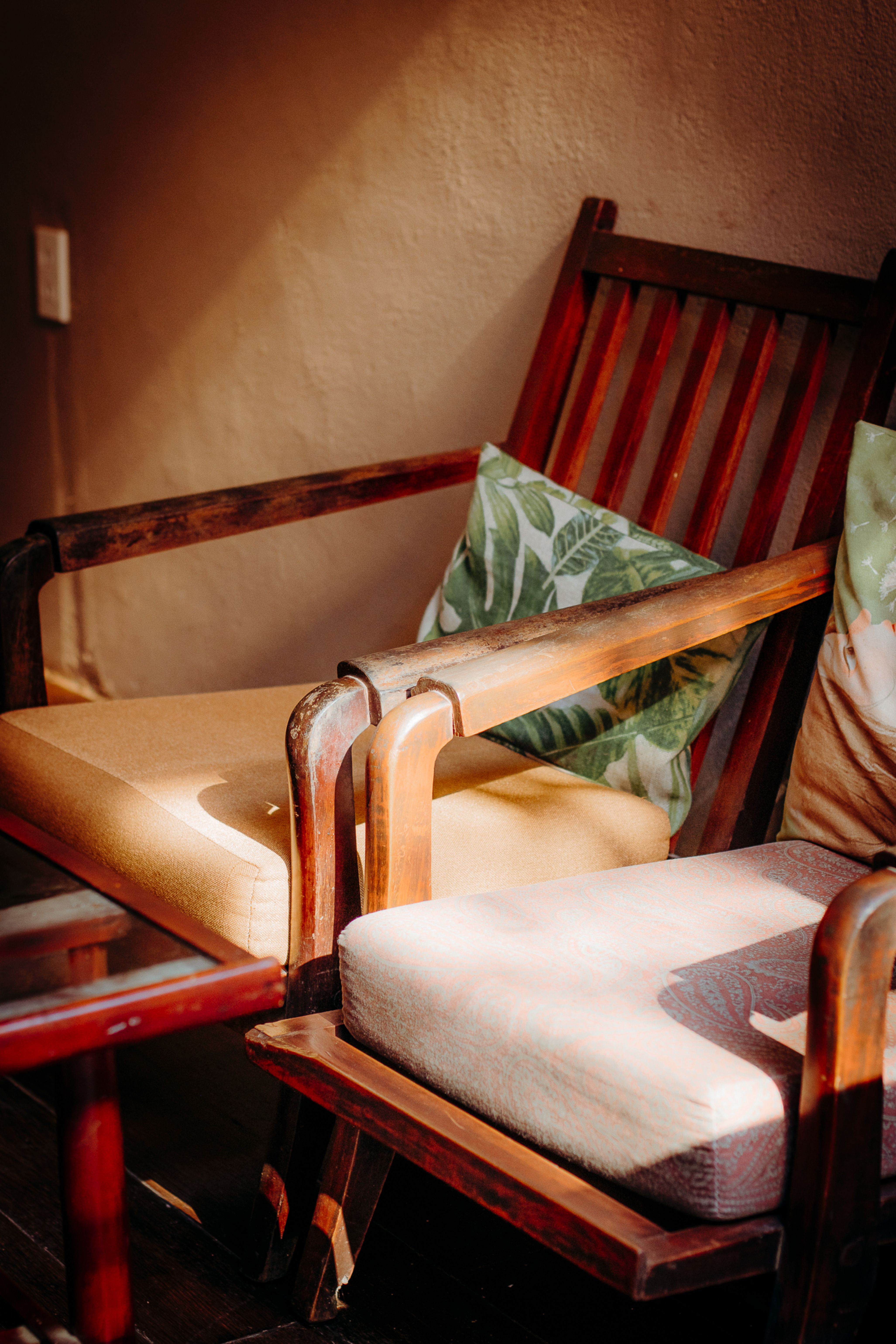 Cozy Wooden Chairs in Sunlit Room Interior · Free Stock Photo