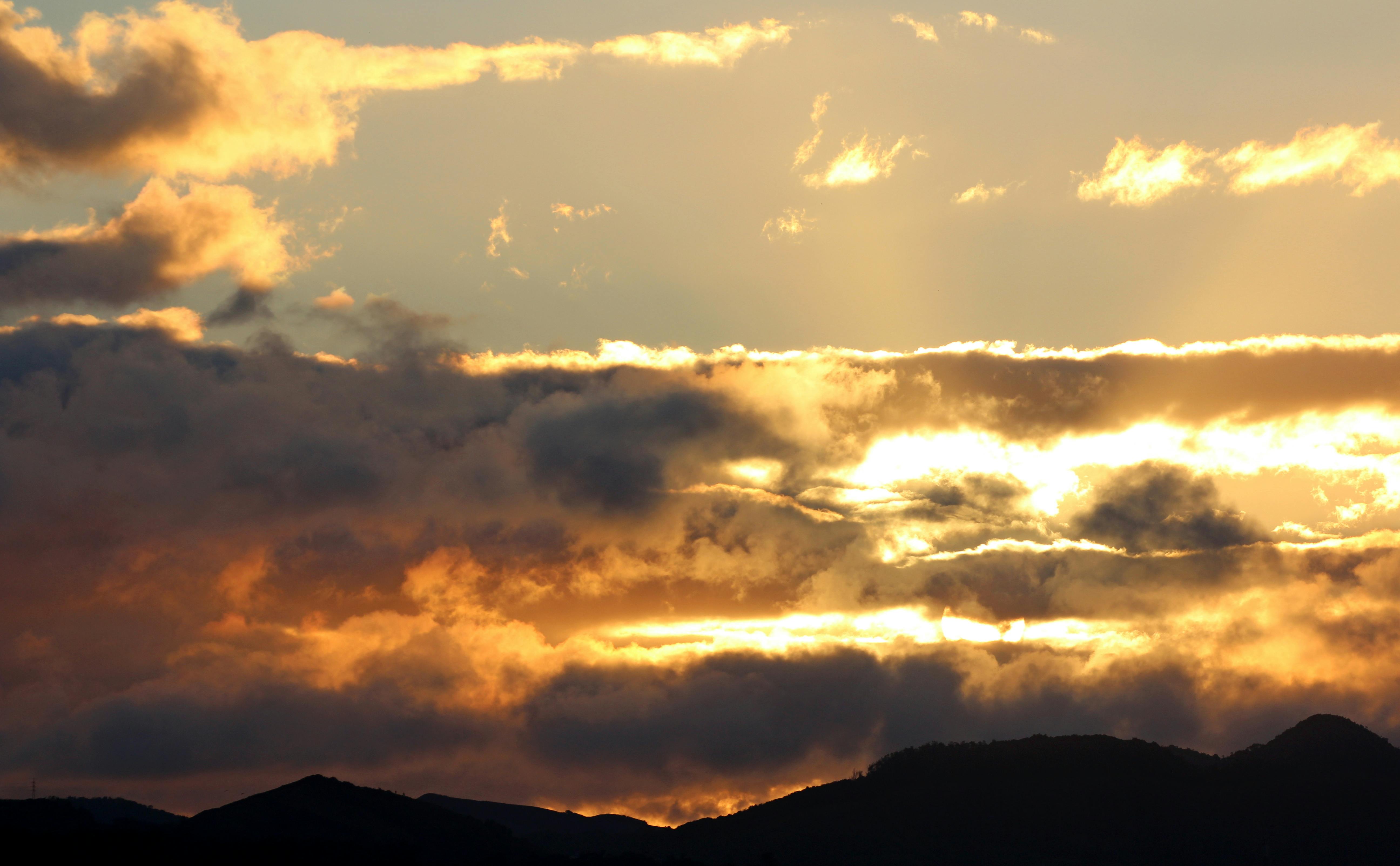 Sun Behind Clouds Sun Behind Clouds | Free SVG