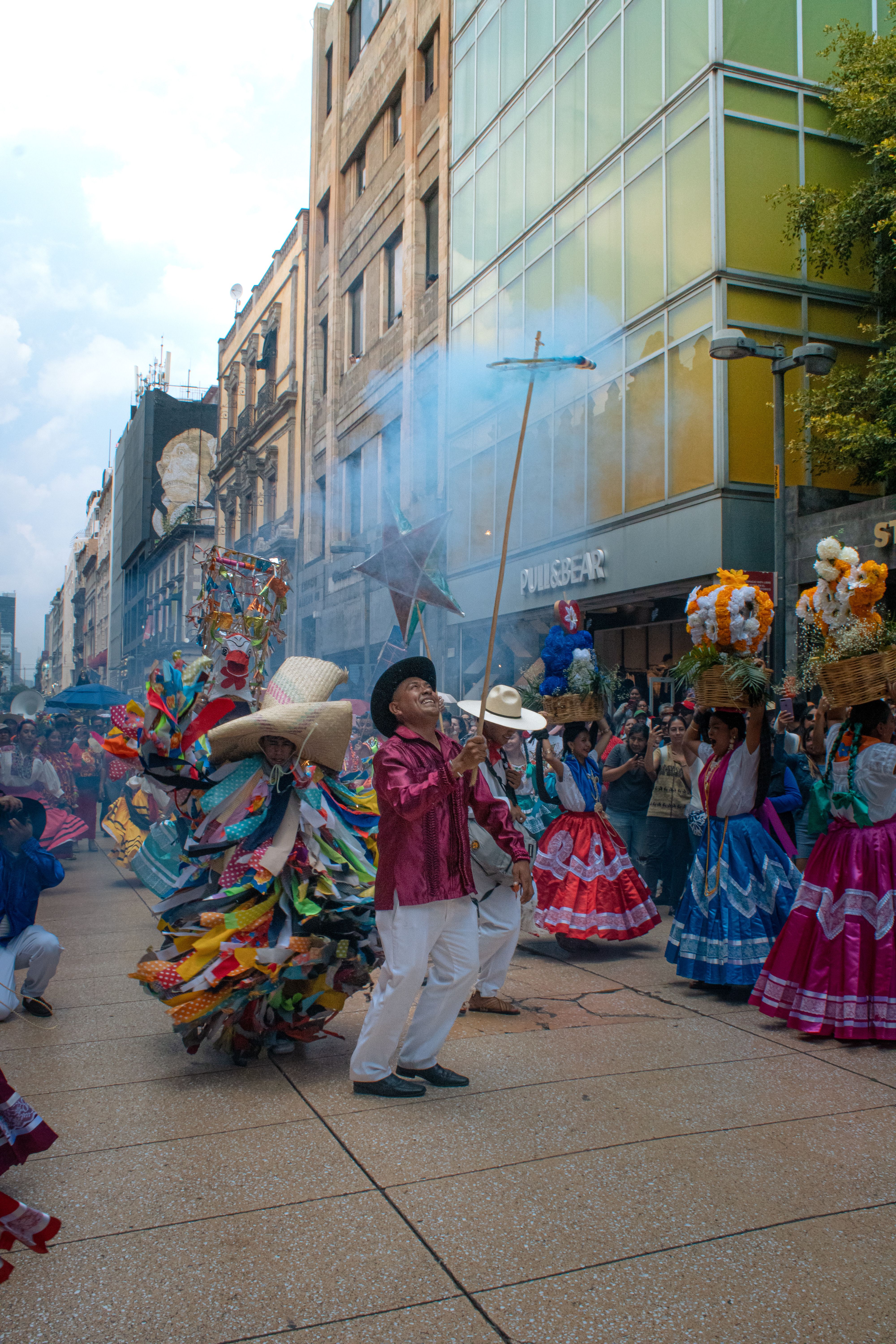 Vibrant Traditional Dance Parade in Oaxaca · Free Stock Photo