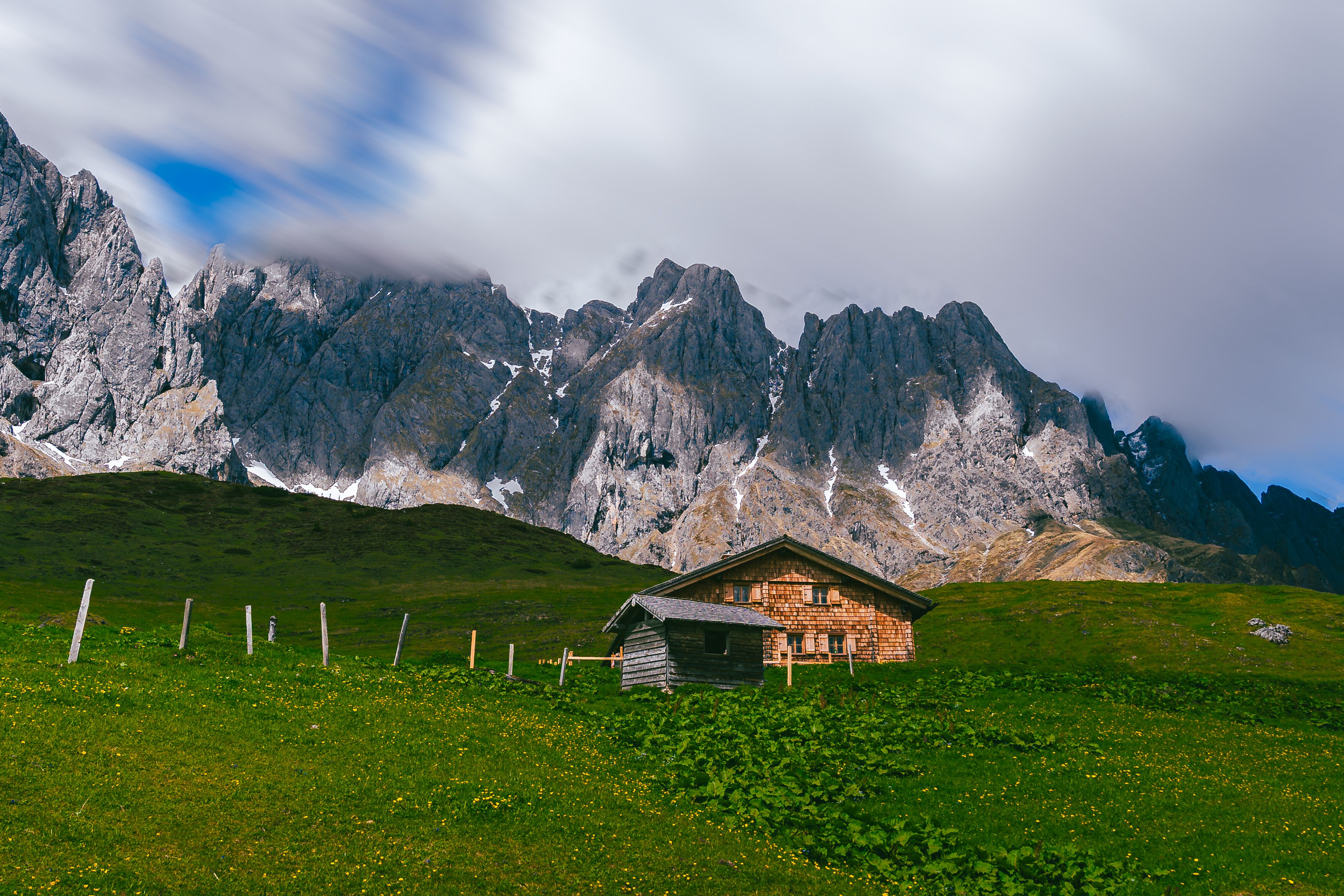 Scenic Alpine Hut in Salzburg, Austria · Free Stock Photo