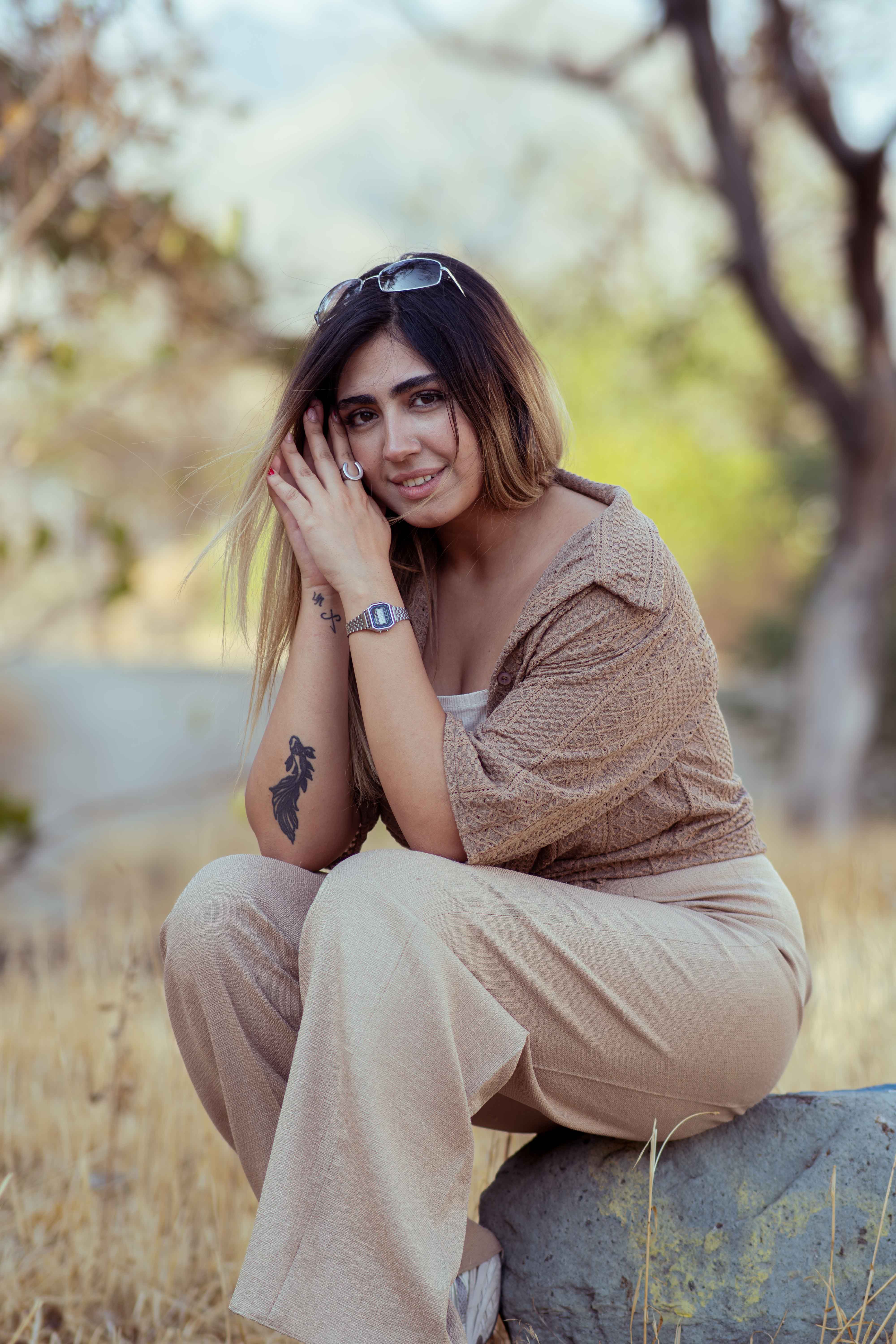 Portrait of a Woman in Tehran Park · Free Stock Photo
