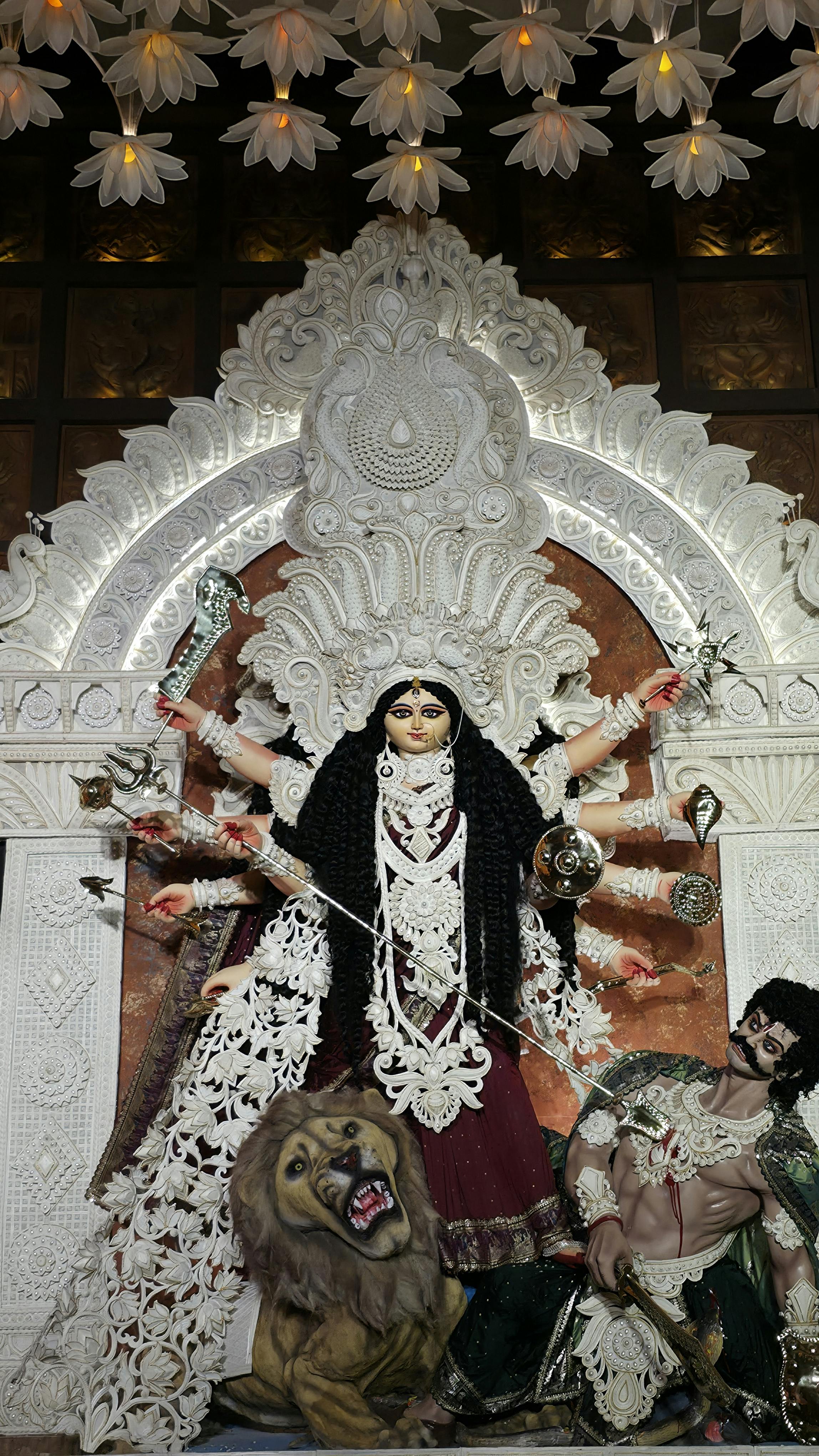 Traditional Durga Puja Idol in Kolkata · Free Stock Photo