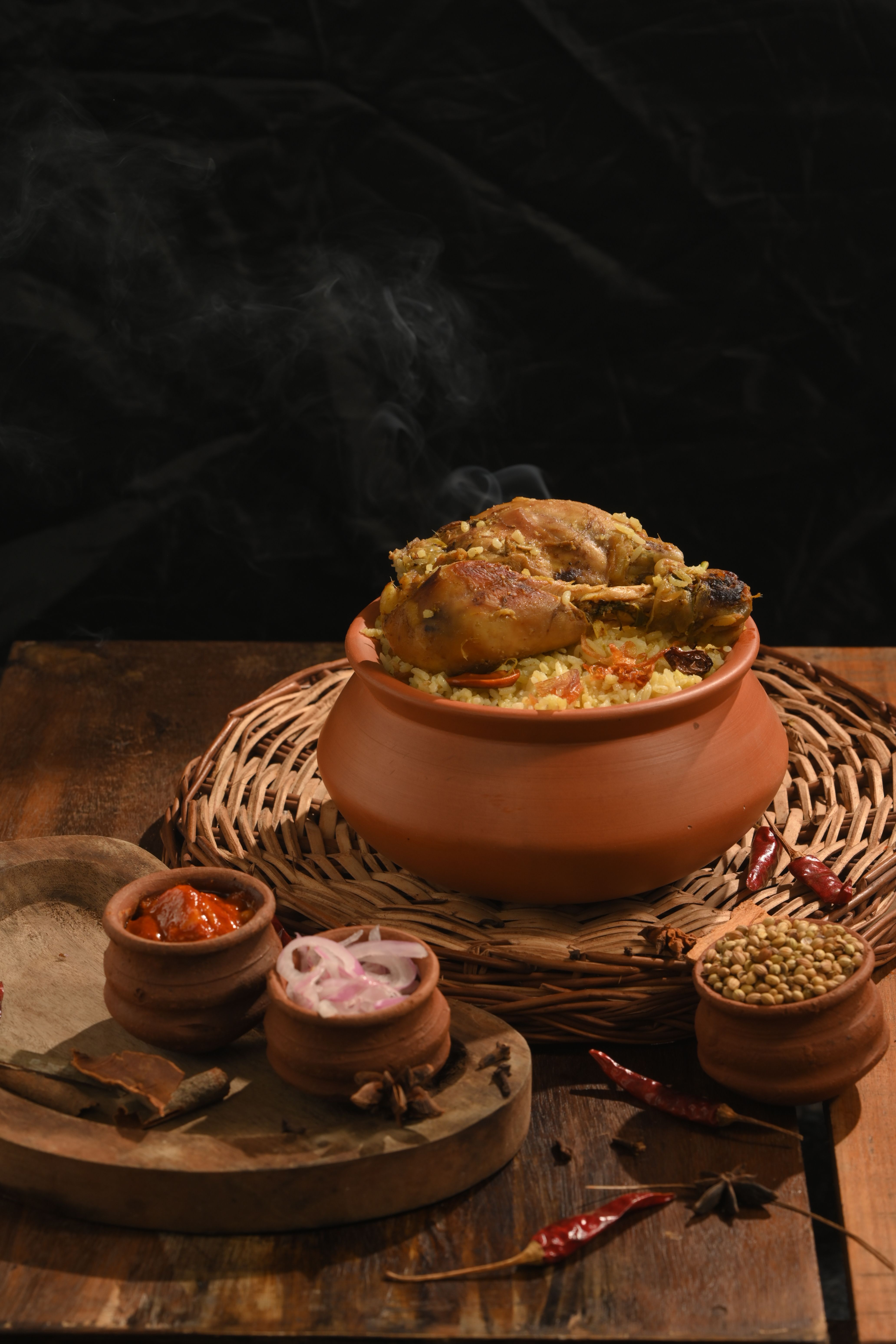 Traditional Kerala Chicken Biryani in Clay Pot · Free Stock Photo