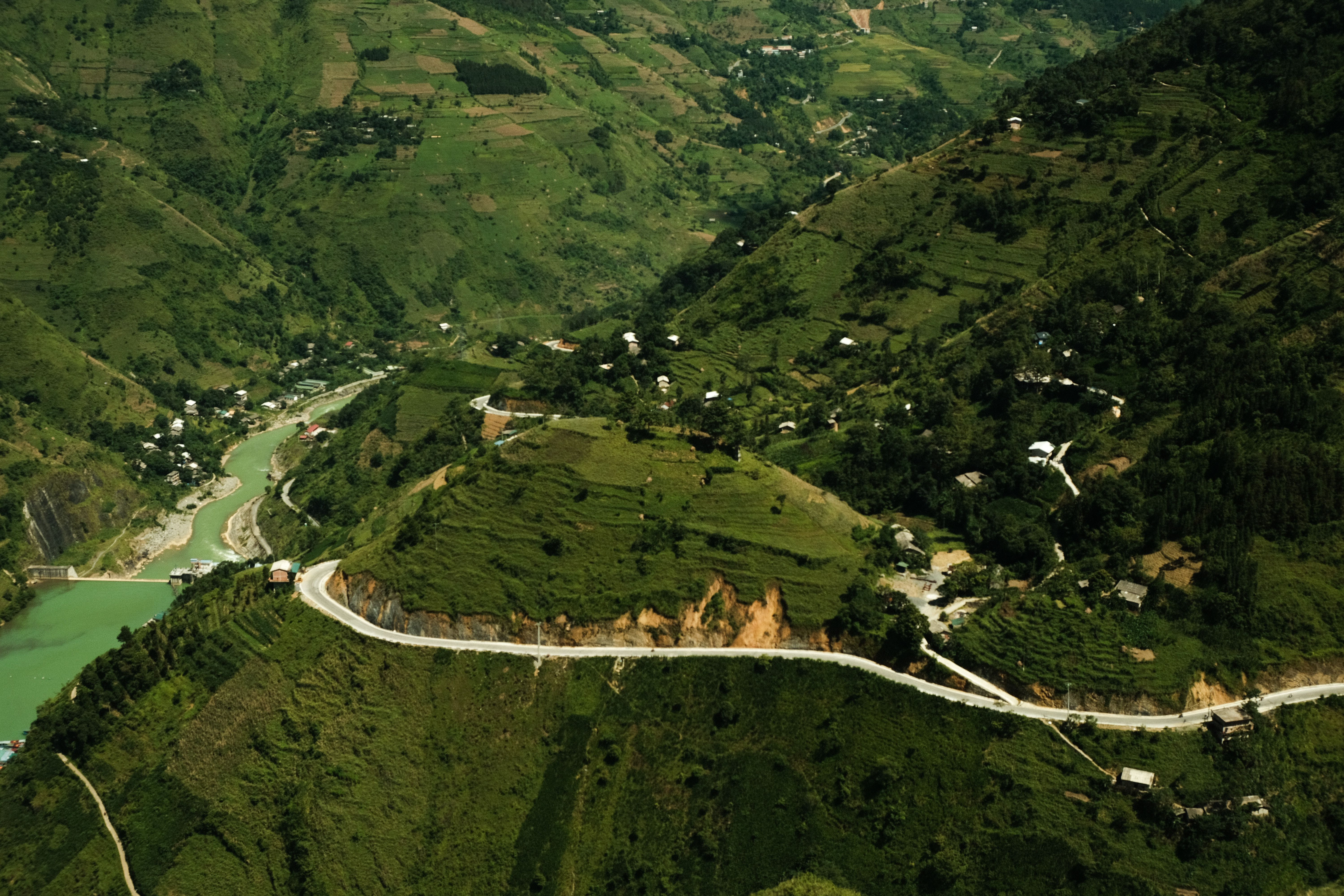 Scenic Aerial View of Lush Green Valleys · Free Stock Photo