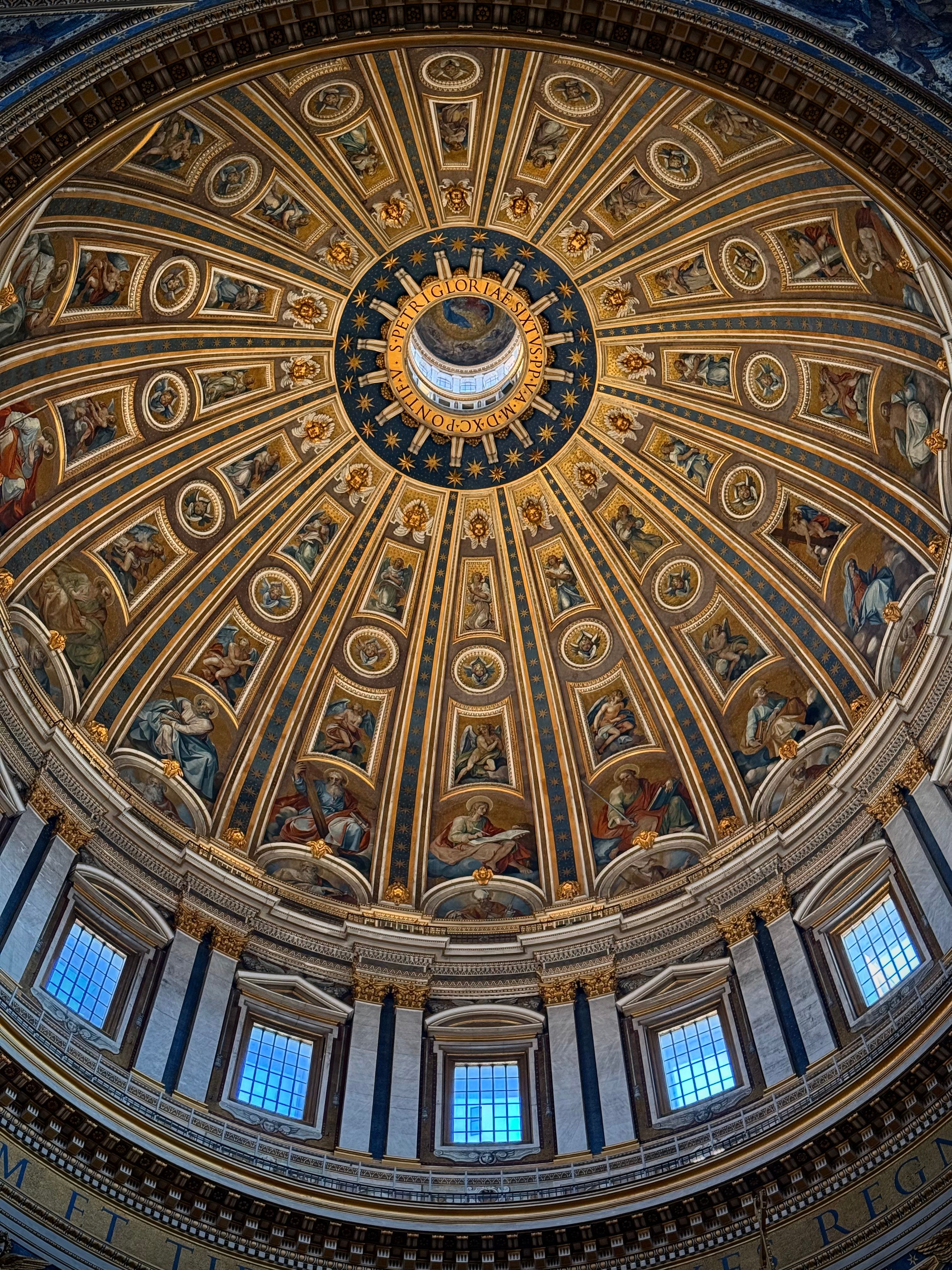 St. Peter's Basilica Dome Interior, Vatican City · Free Stock Photo