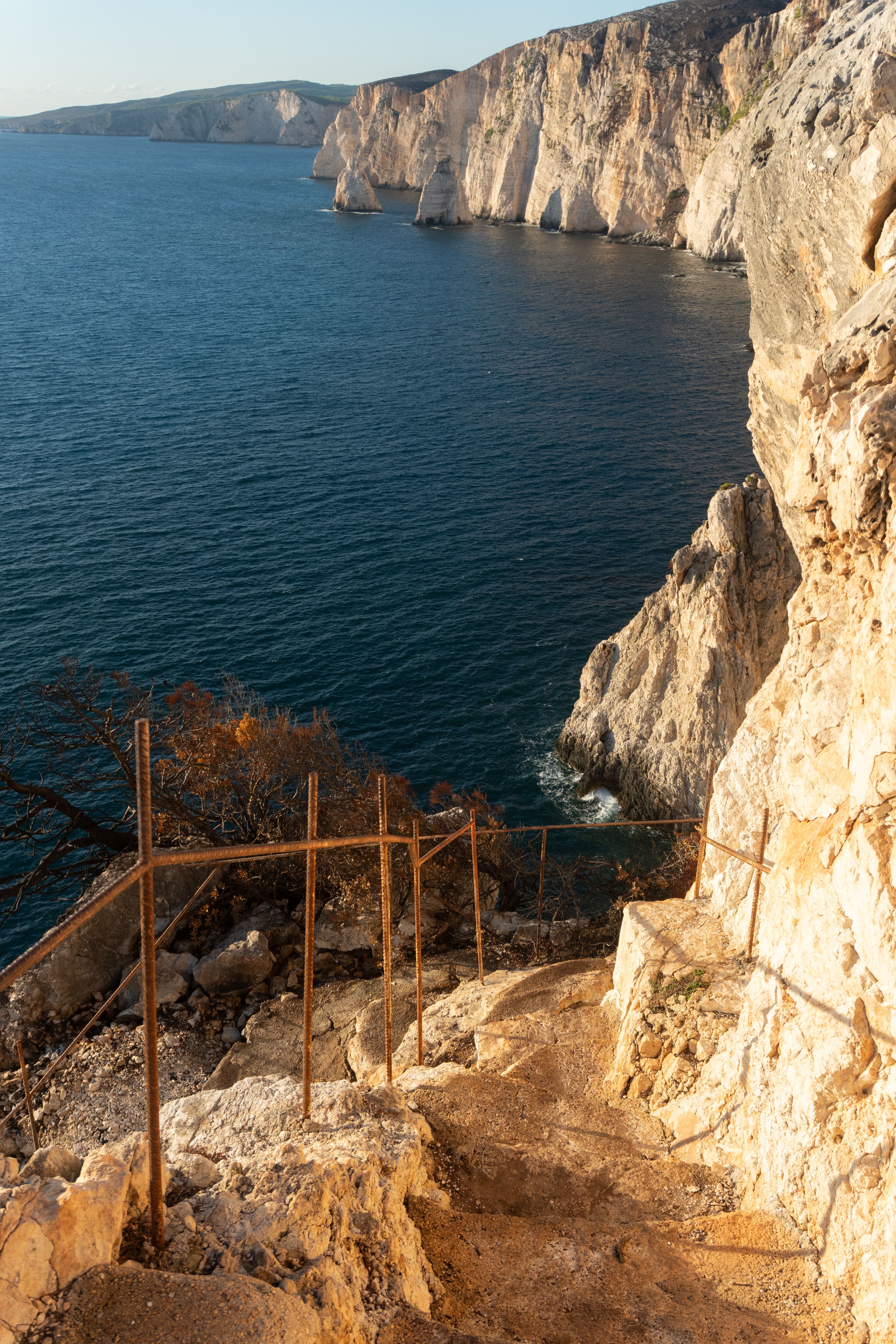 Scenic Cliffside Pathway Overlooking Mediterranean Sea · Free Stock Photo