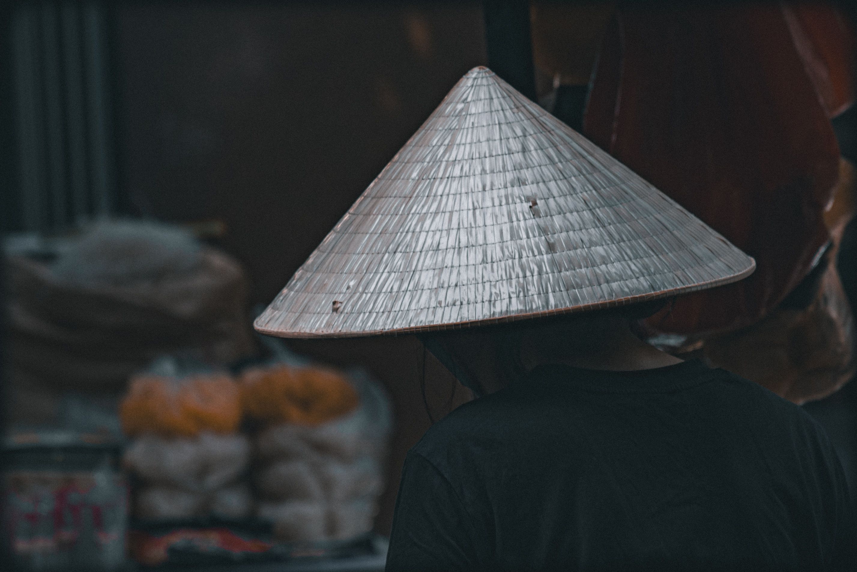 Traditional Conical Hat in Asian Market · Free Stock Photo