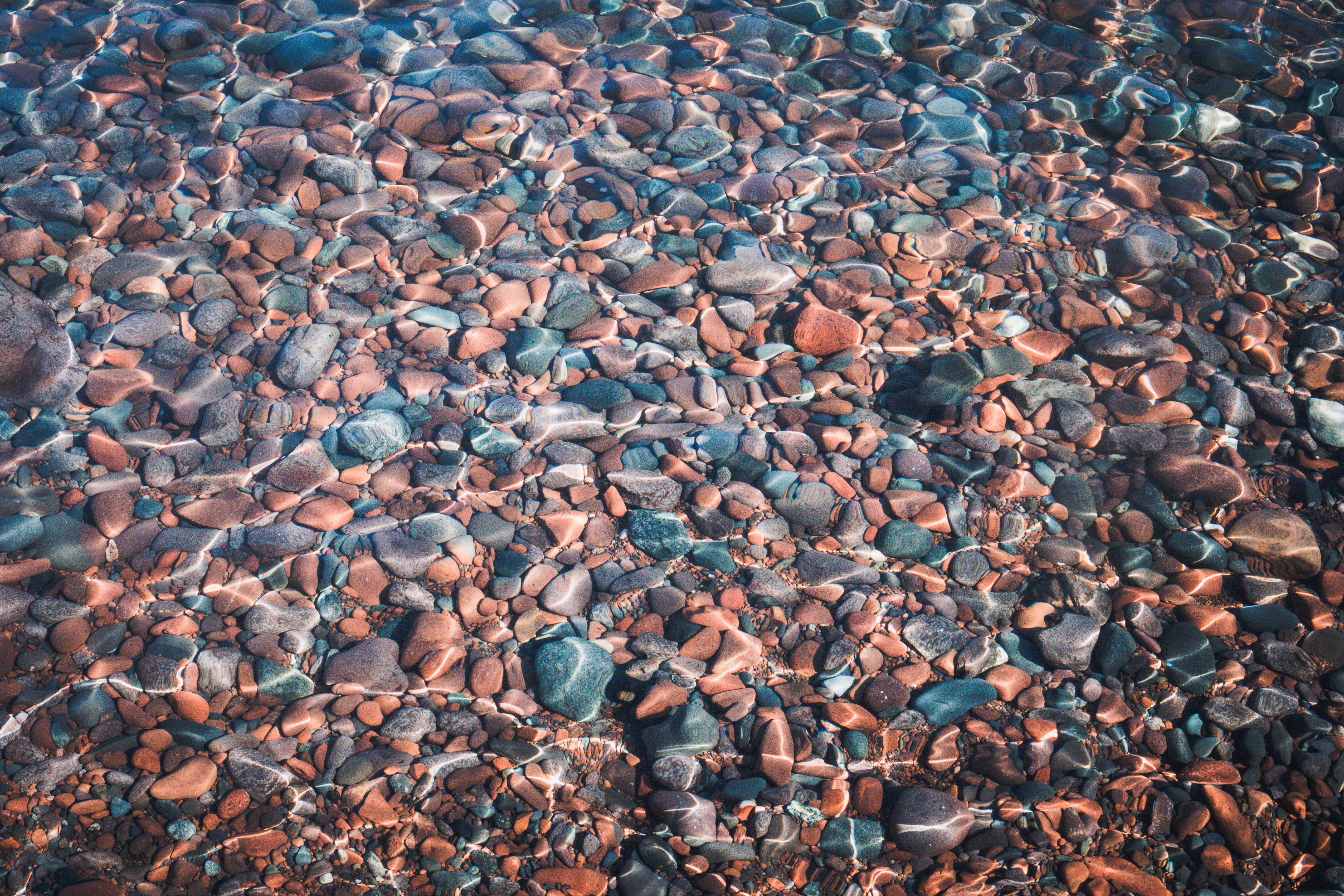 Clear Water Over Colorful Pebbles in Duluth · Free Stock Photo