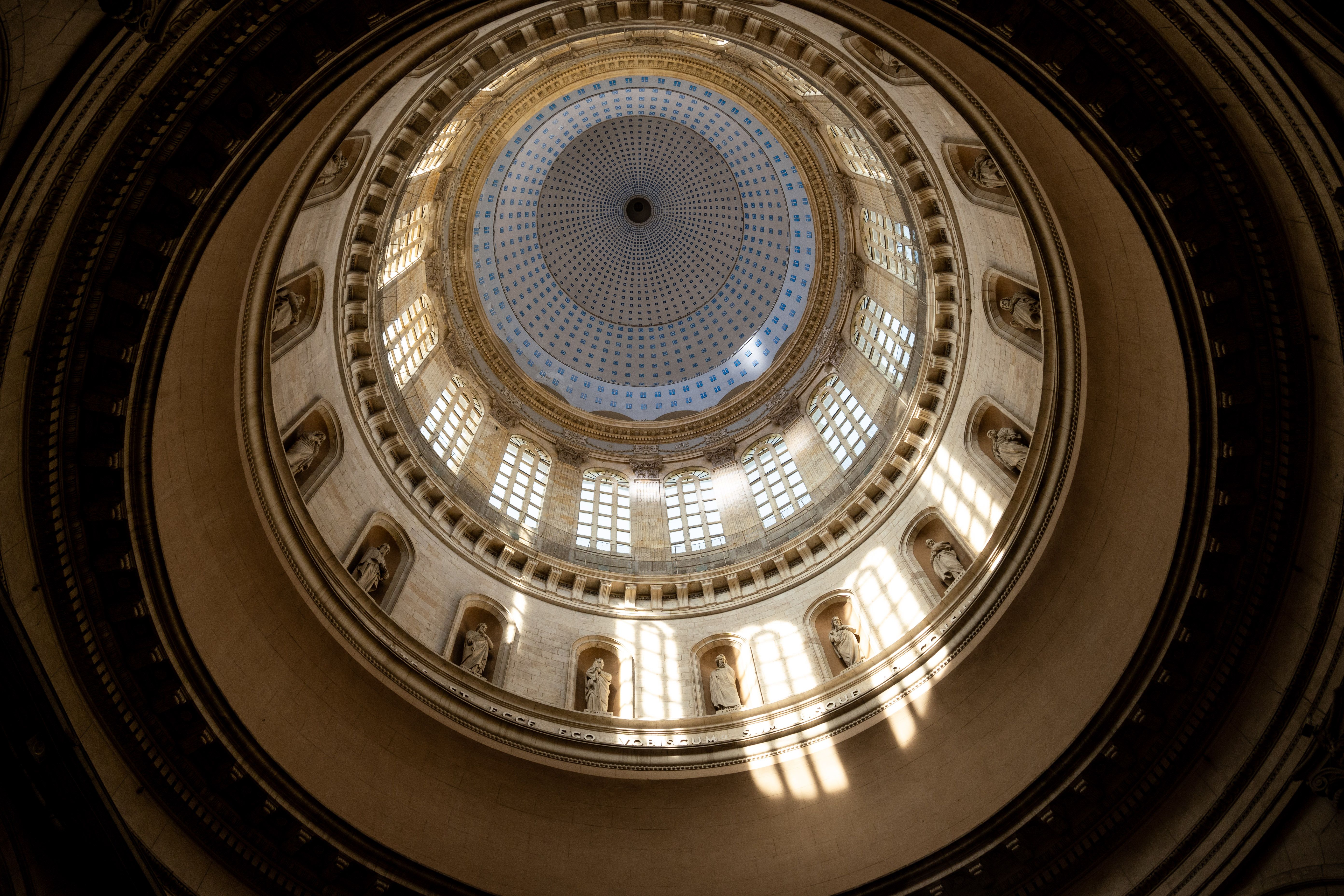 Dome Ceiling of Historic French Building Interior · Free Stock Photo