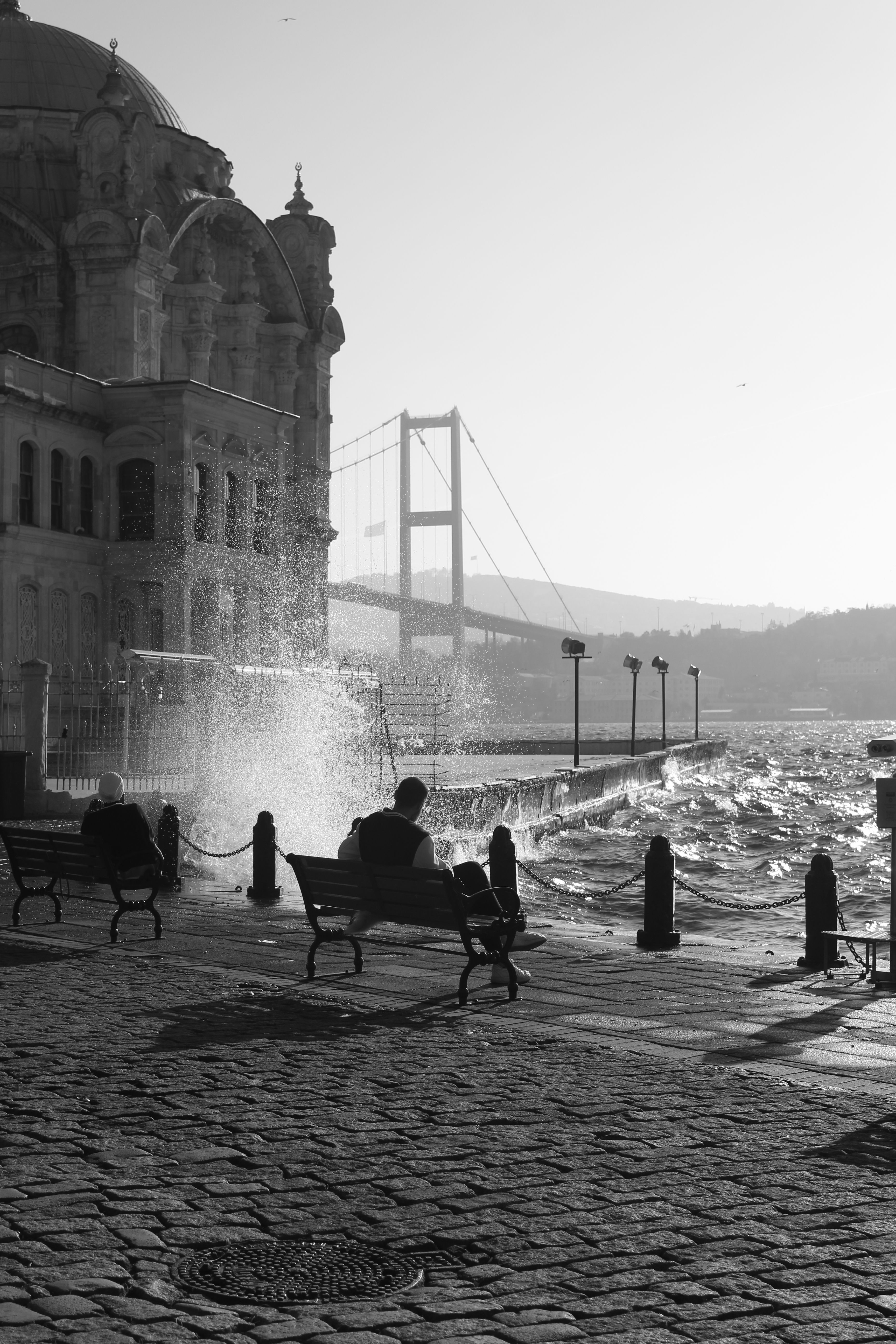Bosphorus Waterfront with Ortaköy Mosque and Bridge · Free Stock Photo