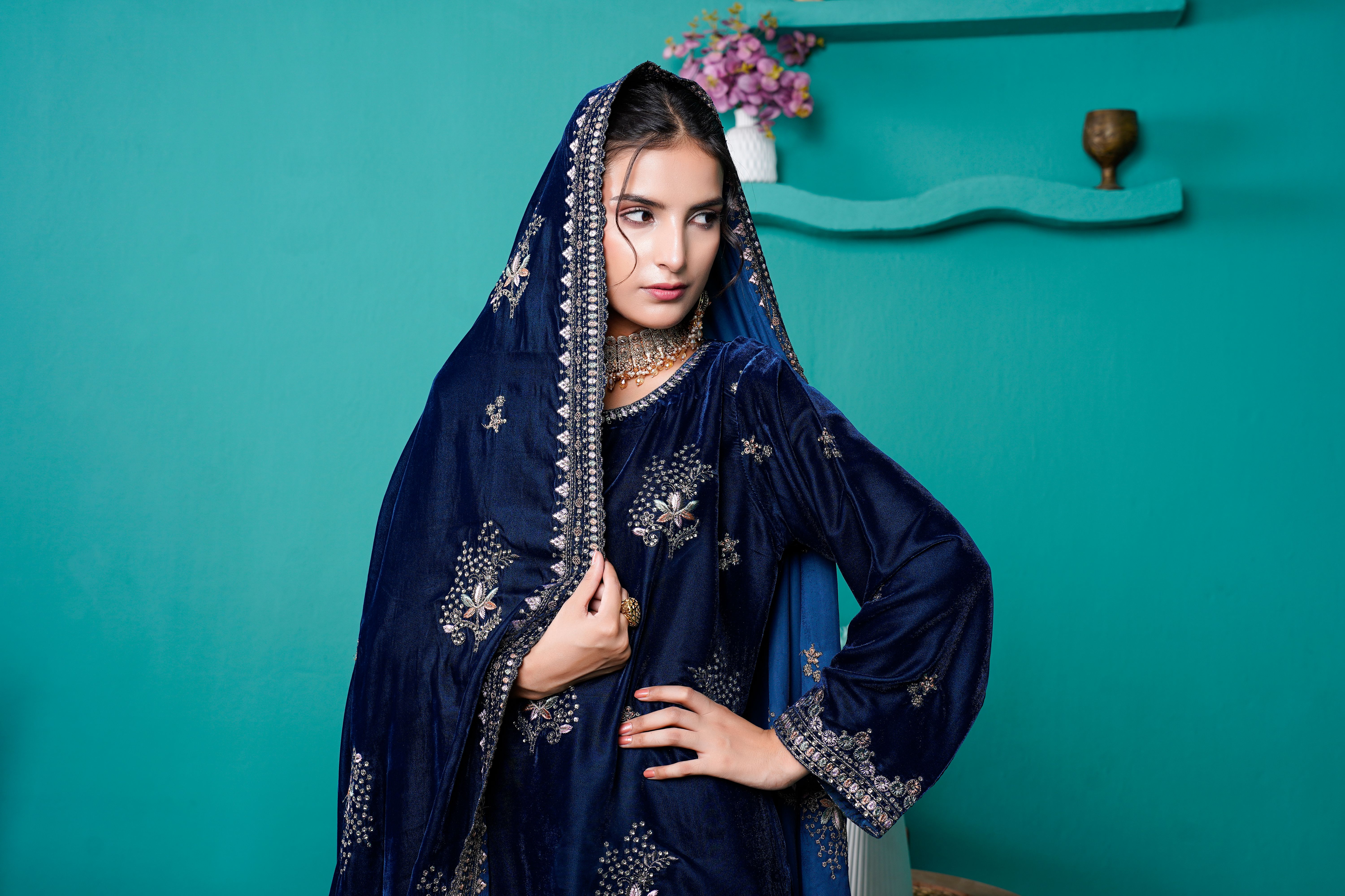 Elegant Eastern Dress Fashion Portrait in Lahore · Free Stock Photo