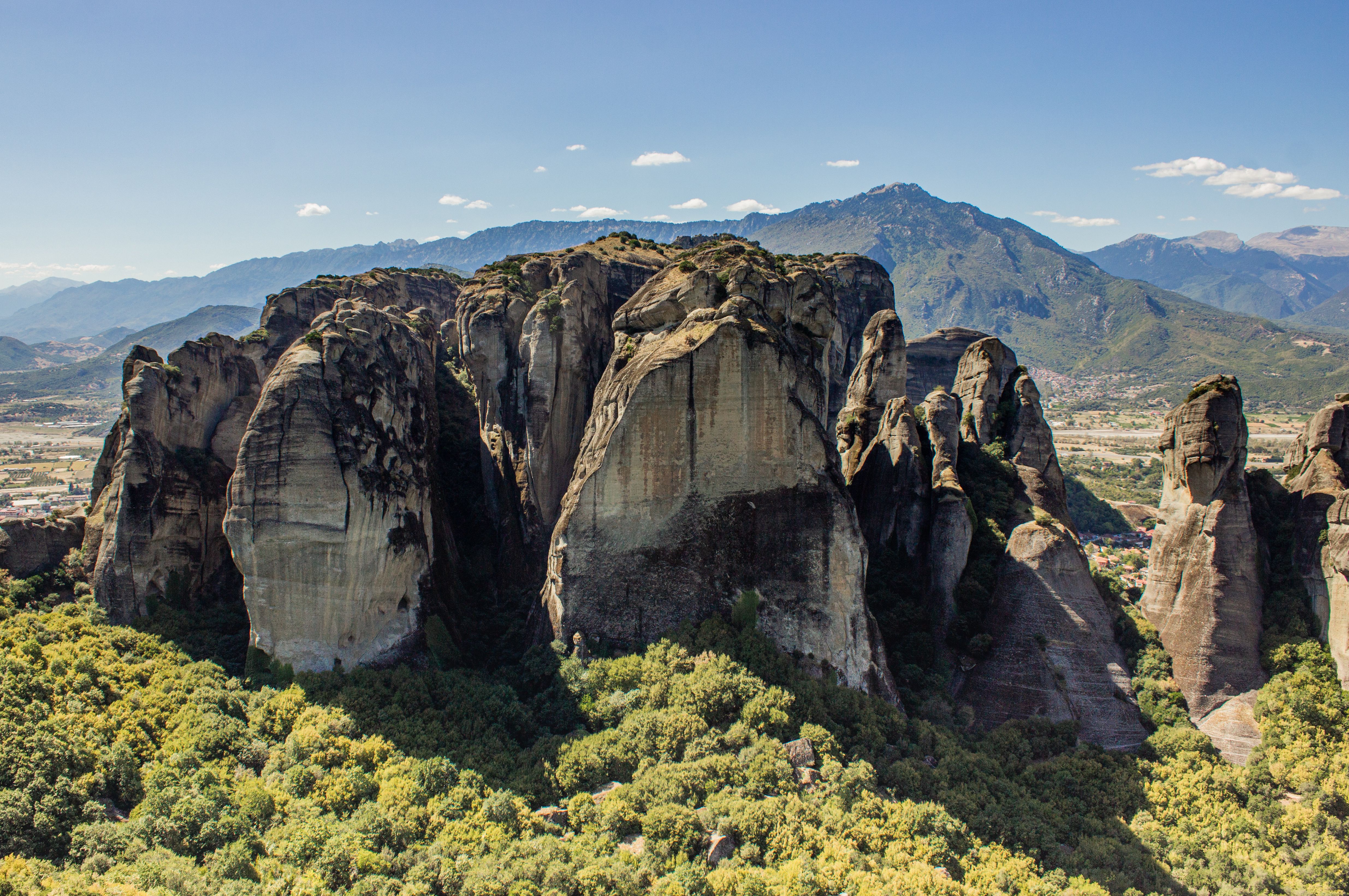 Forest and Rock Formations around Meteora Monastery in Greece · Free ...