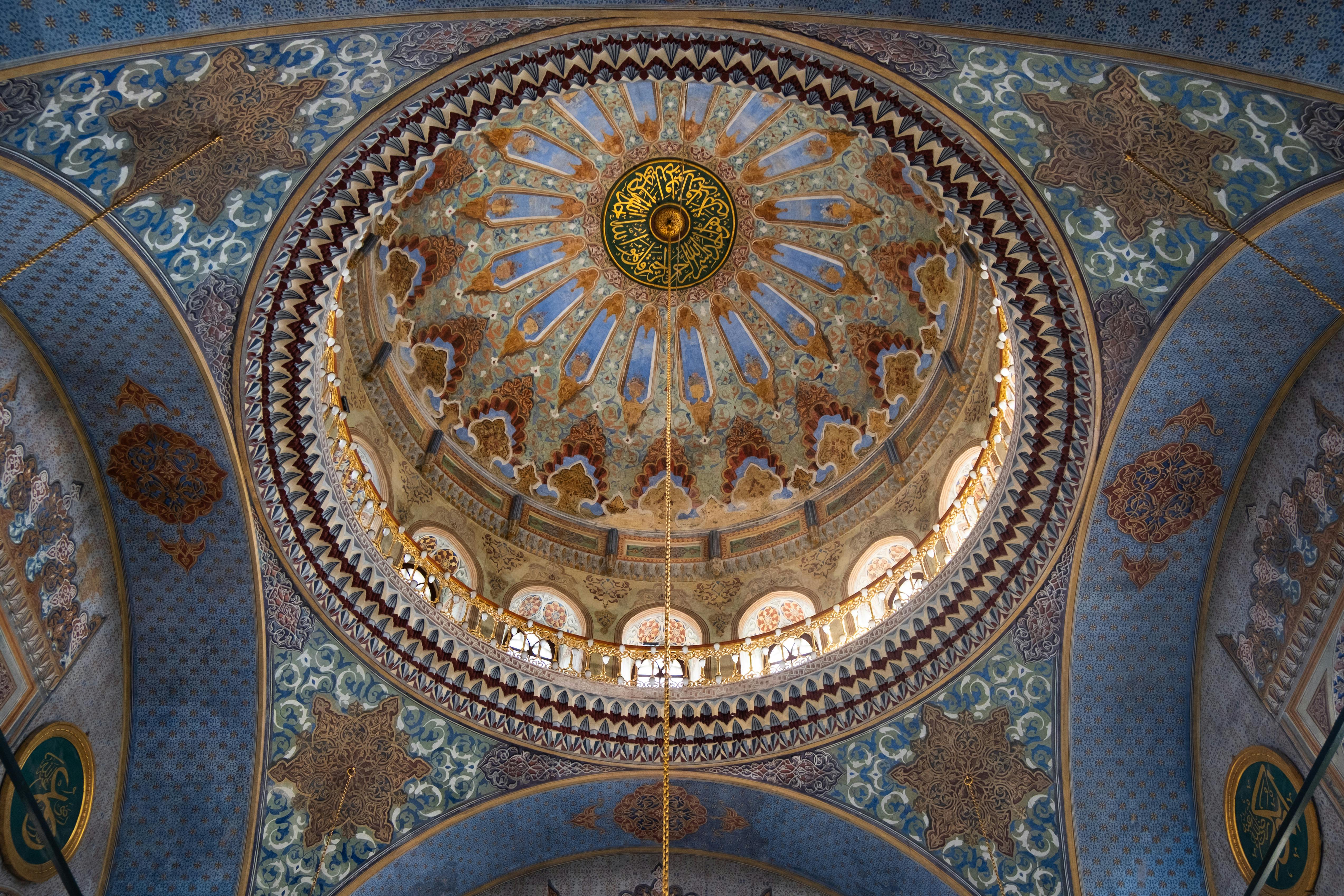 Intricate Dome of Ottoman Mosque Architecture · Free Stock Photo