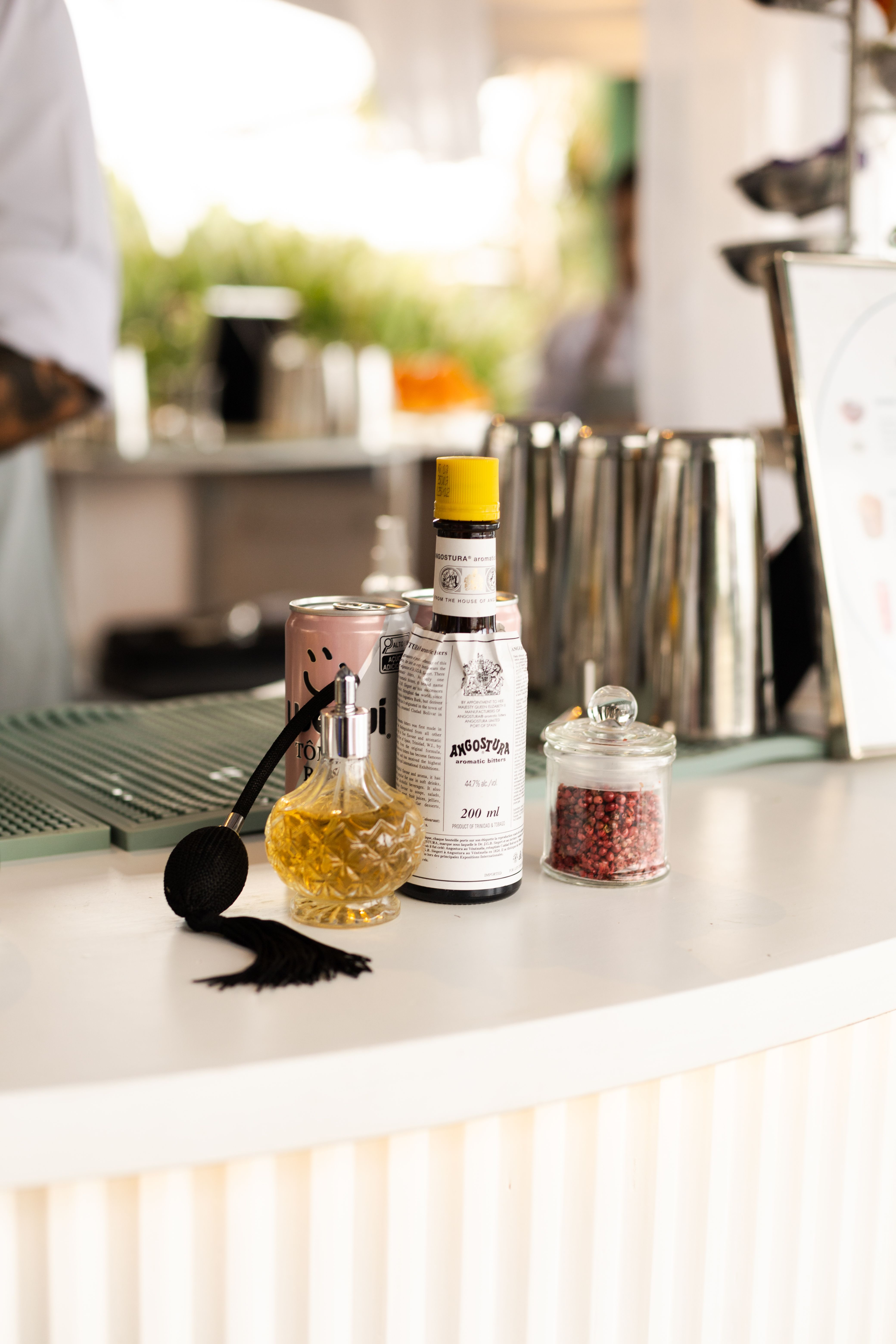 Elegant Cocktail Bar Setup with Angostura Bitters · Free Stock Photo