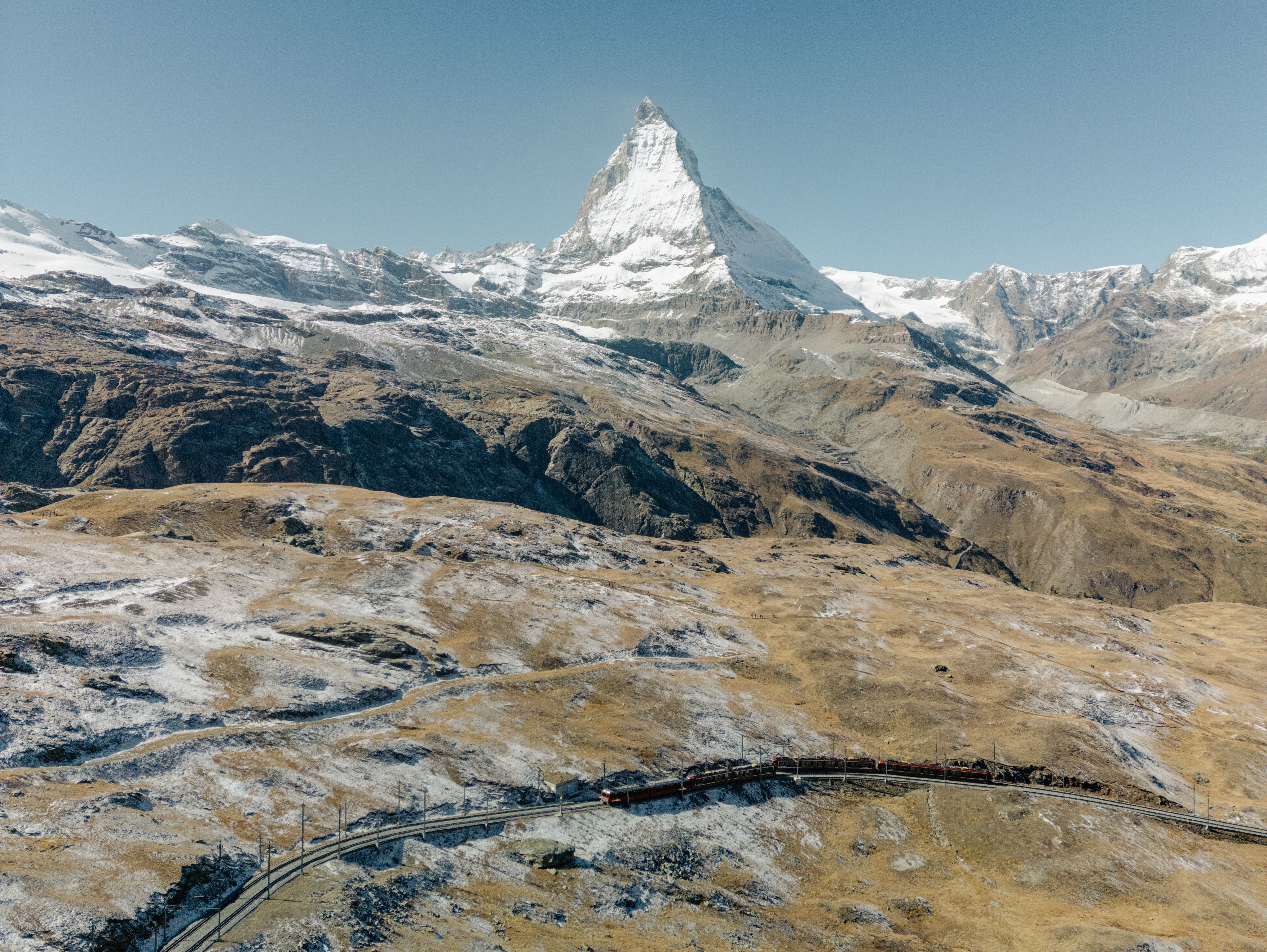 Aerial View of the Matterhorn in Zermatt, Switzerland · Free Stock Photo