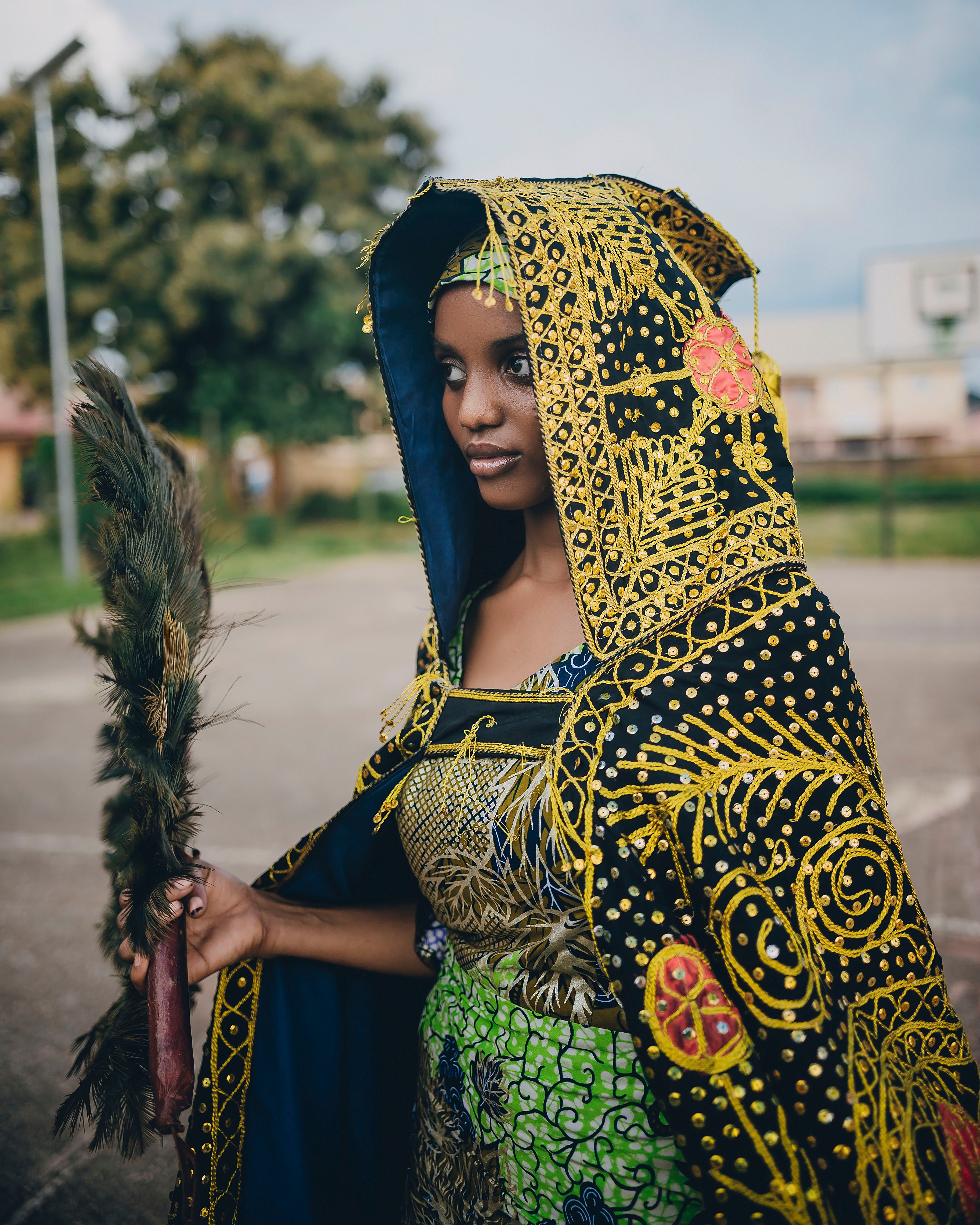 Traditional African Garment Portrait Outdoors · Free Stock Photo