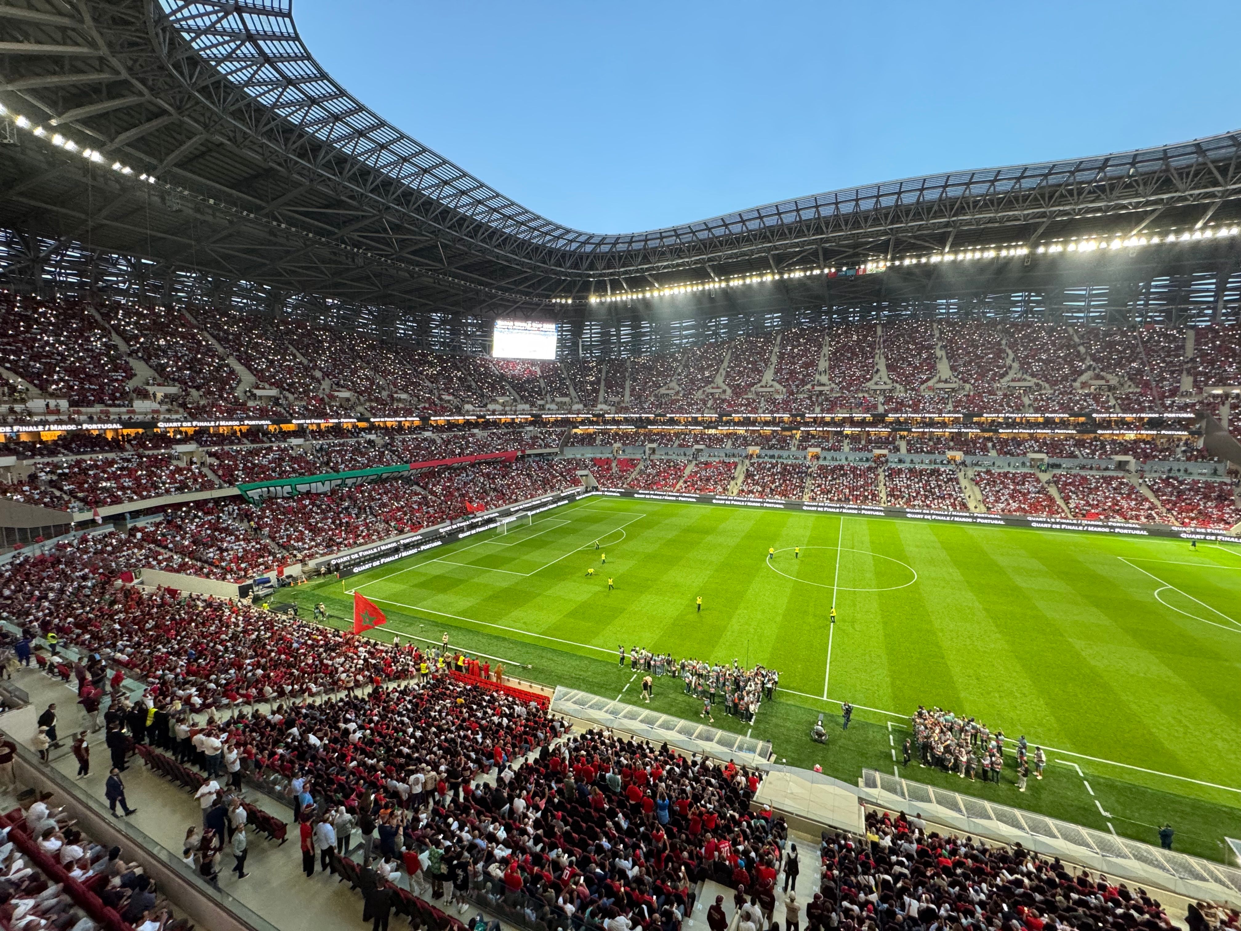 Vibrant Football Stadium During Live Match · Free Stock Photo