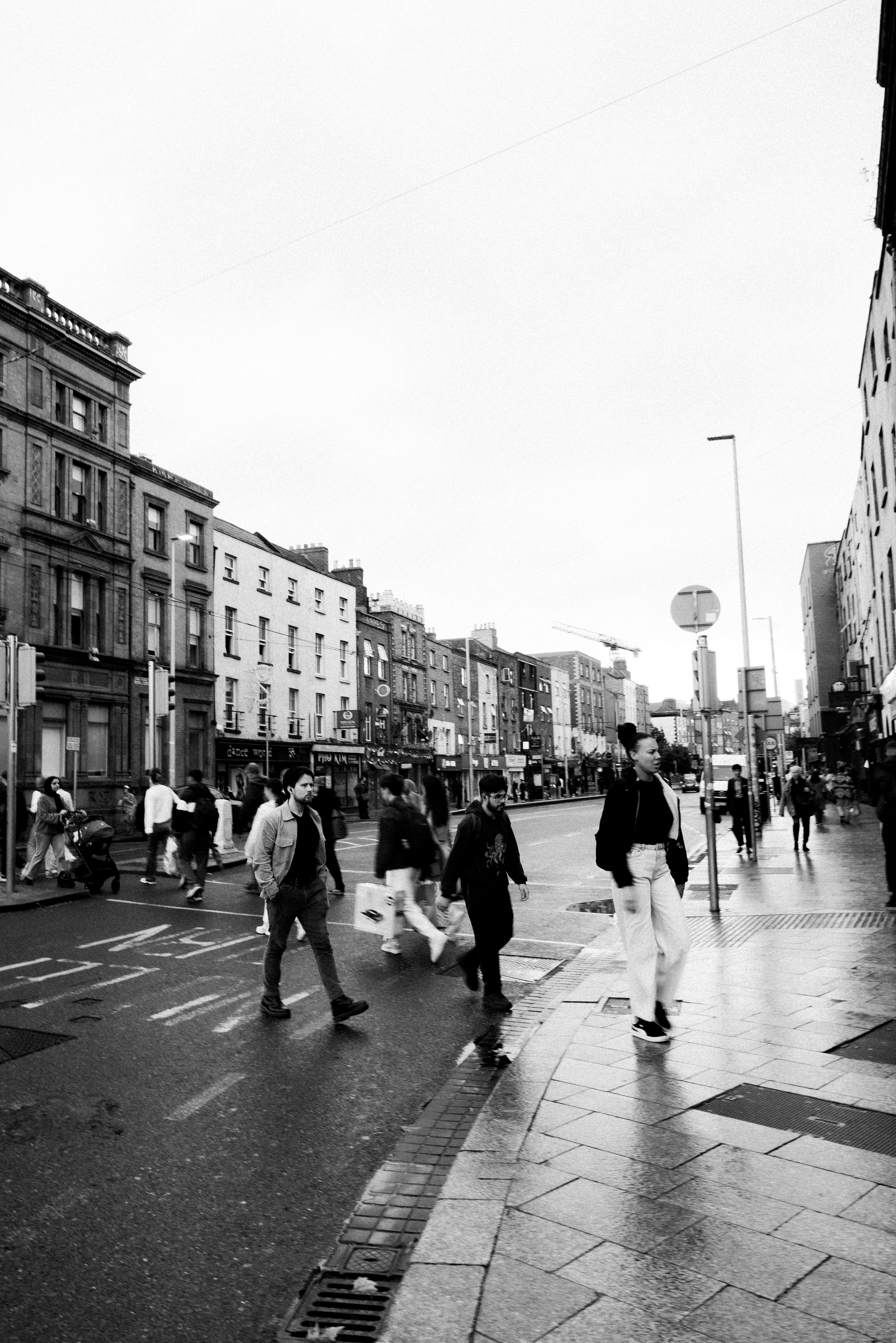 Bustling Street Scene in Dublin City Center · Free Stock Photo