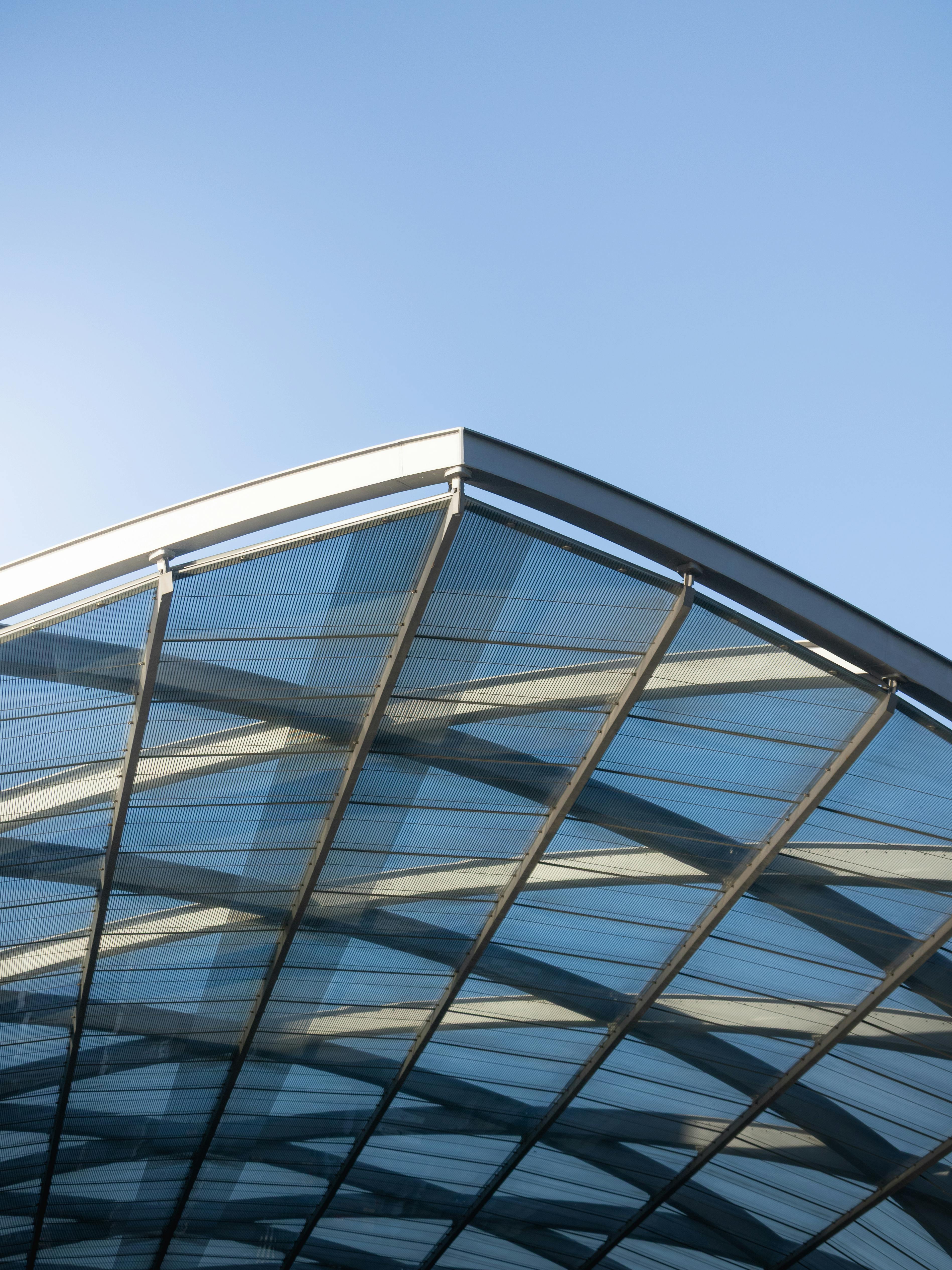 Modern Architectural Roof Structure in Hamburg · Free Stock Photo