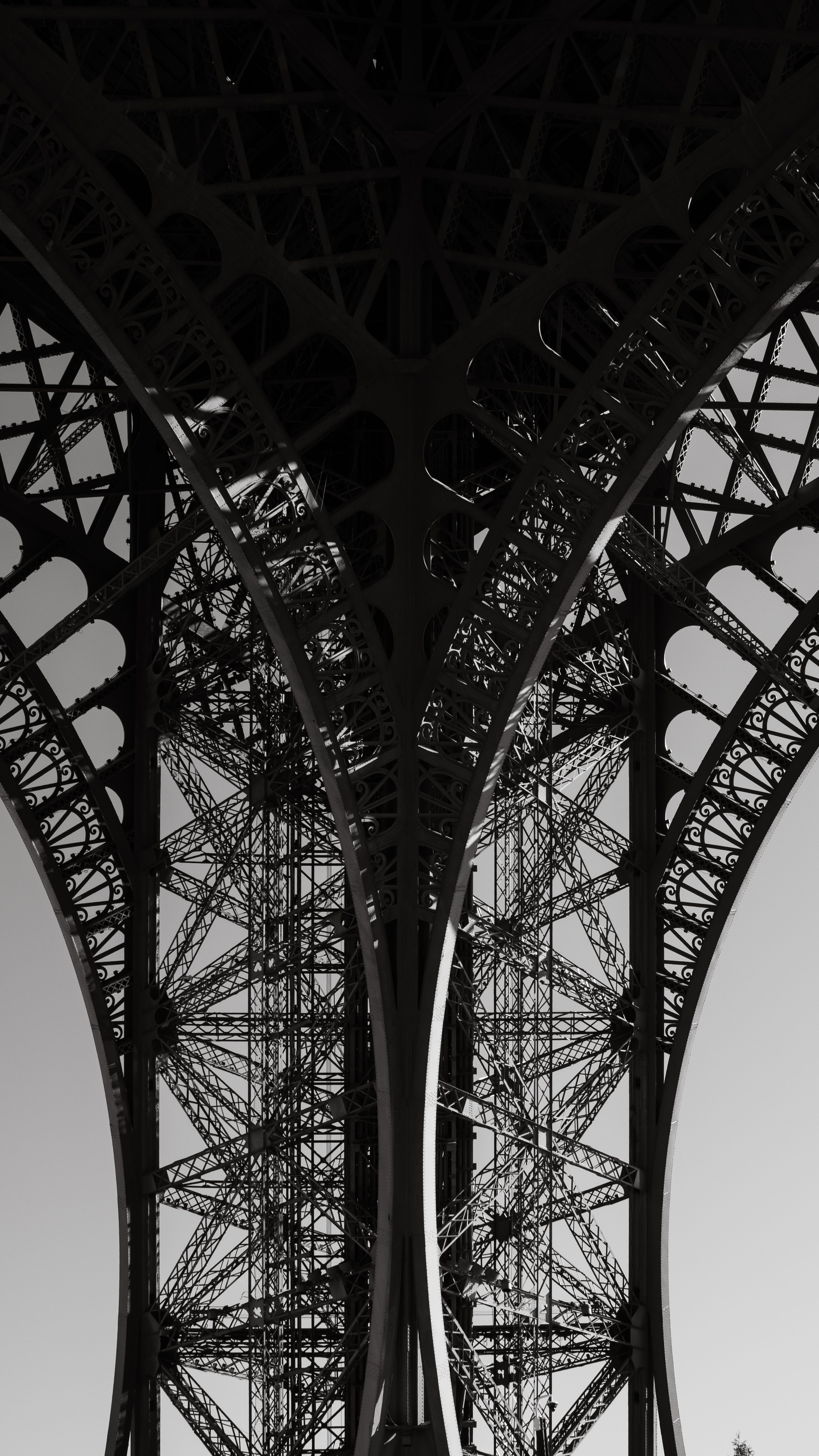 Detailed Iron Structure of Eiffel Tower · Free Stock Photo