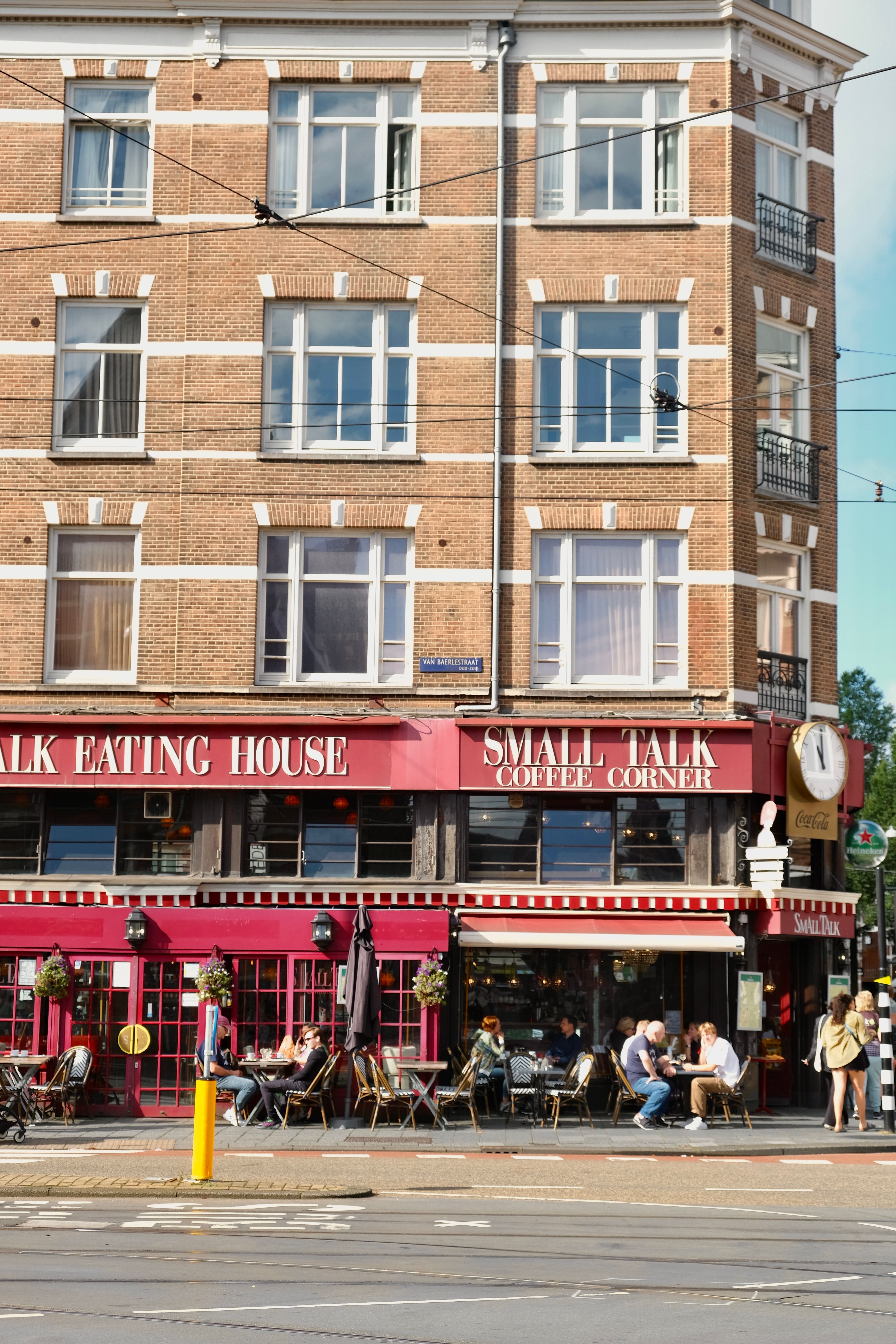 Charming Urban Café Scene in Amsterdam · Free Stock Photo