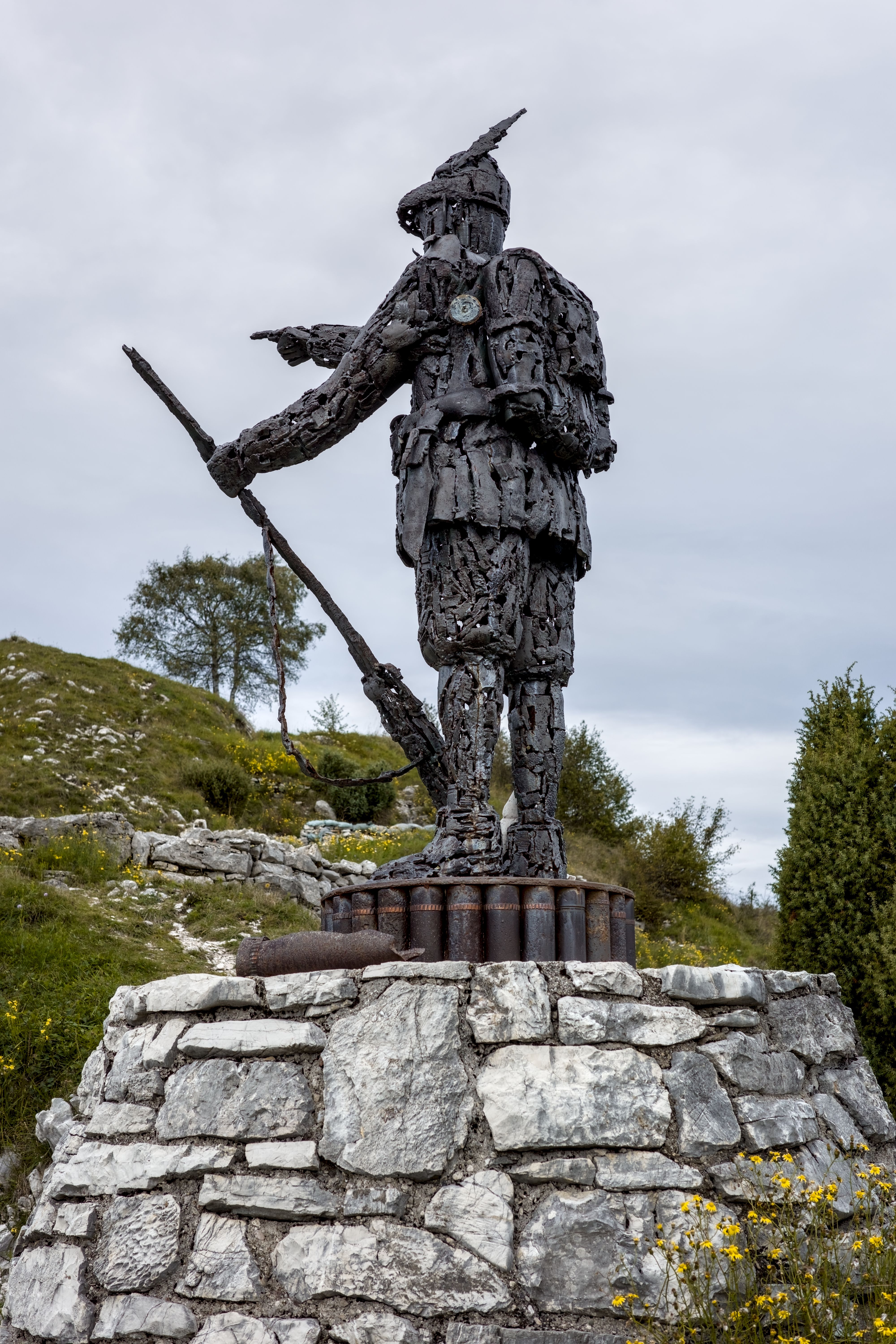 WWI Soldier Statue at Monte Grappa, Italy · Free Stock Photo