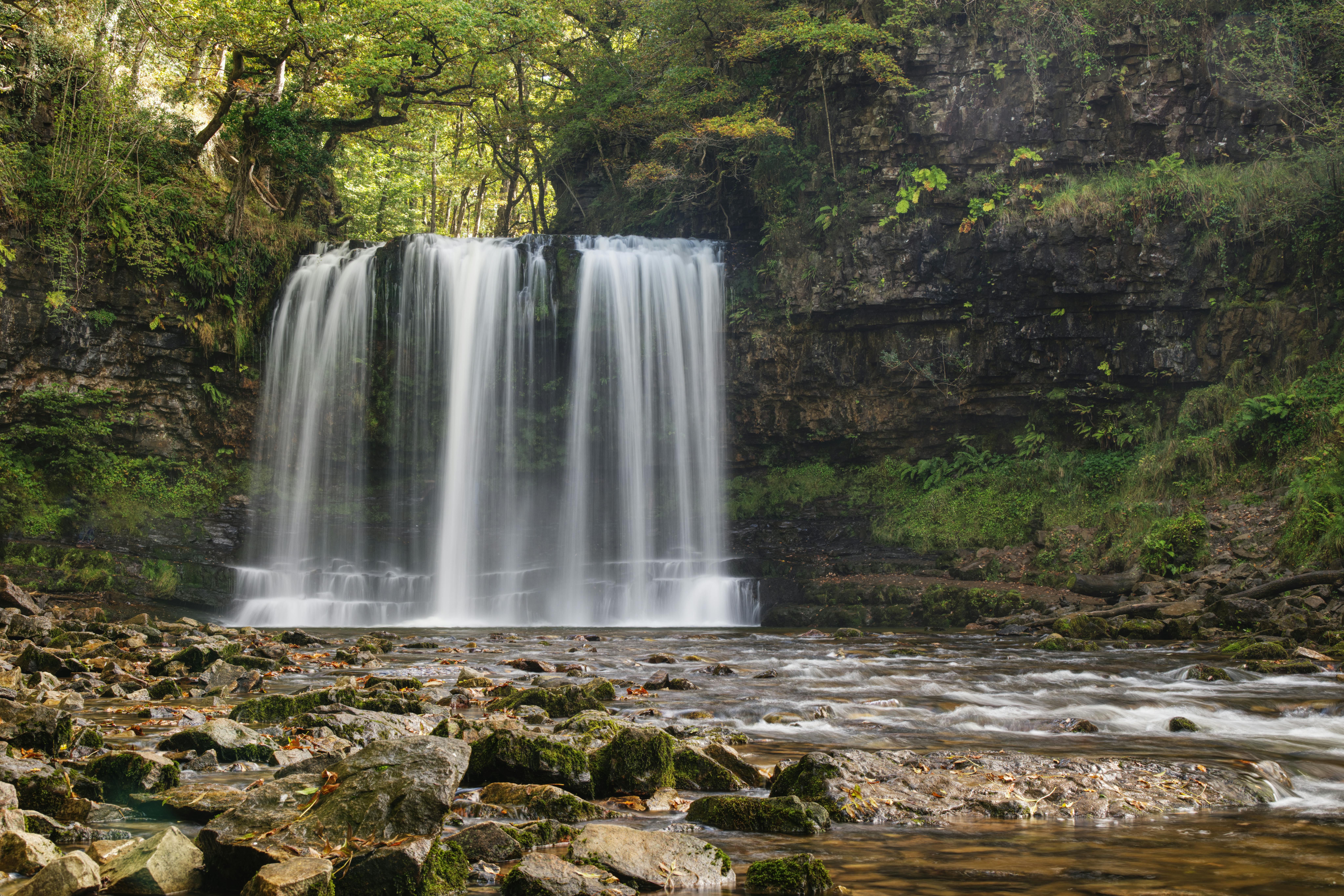 Time-Lapse Photography of Waterfall · Free Stock Photo
