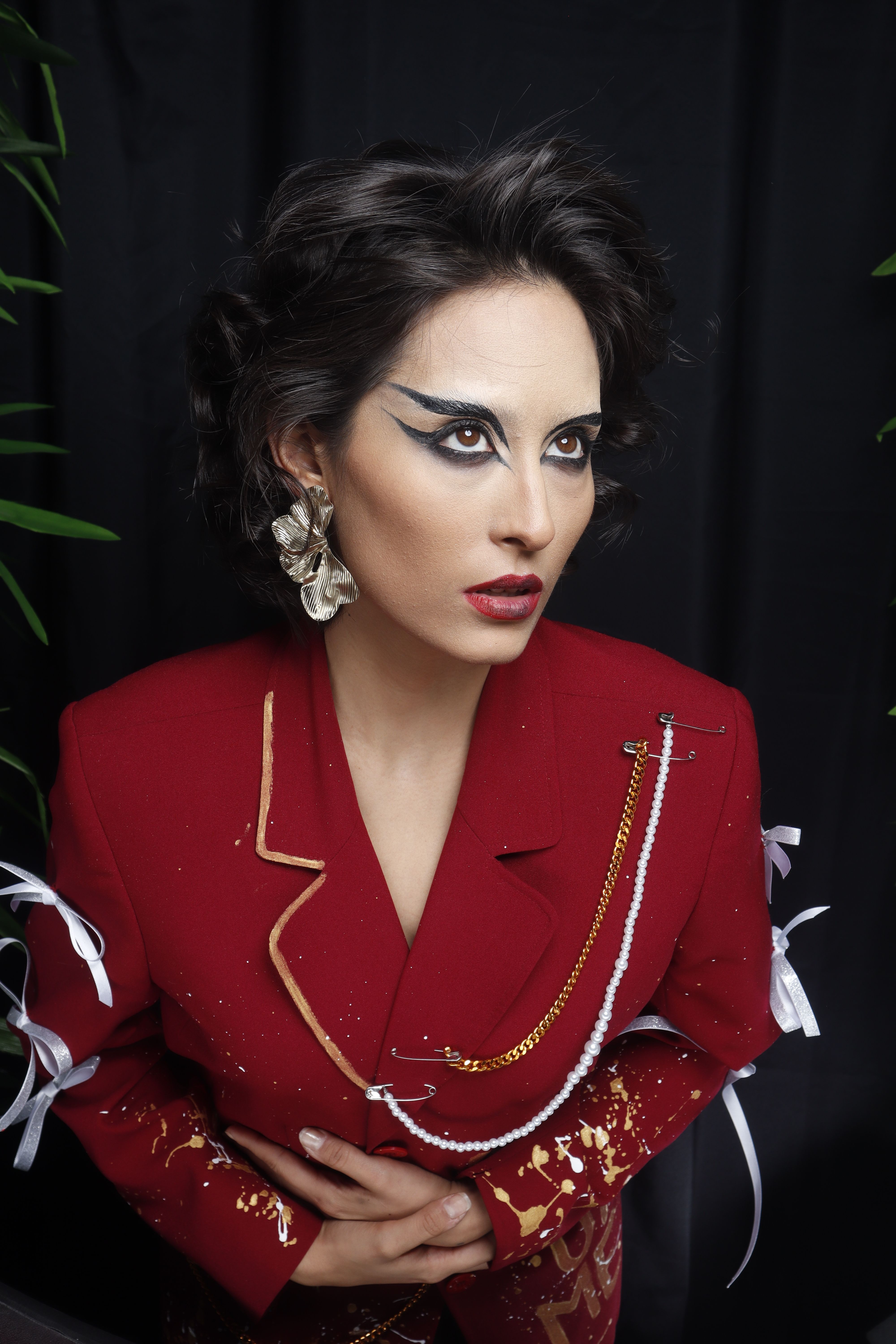 Dramatic Portrait of Woman in Red Fashion · Free Stock Photo