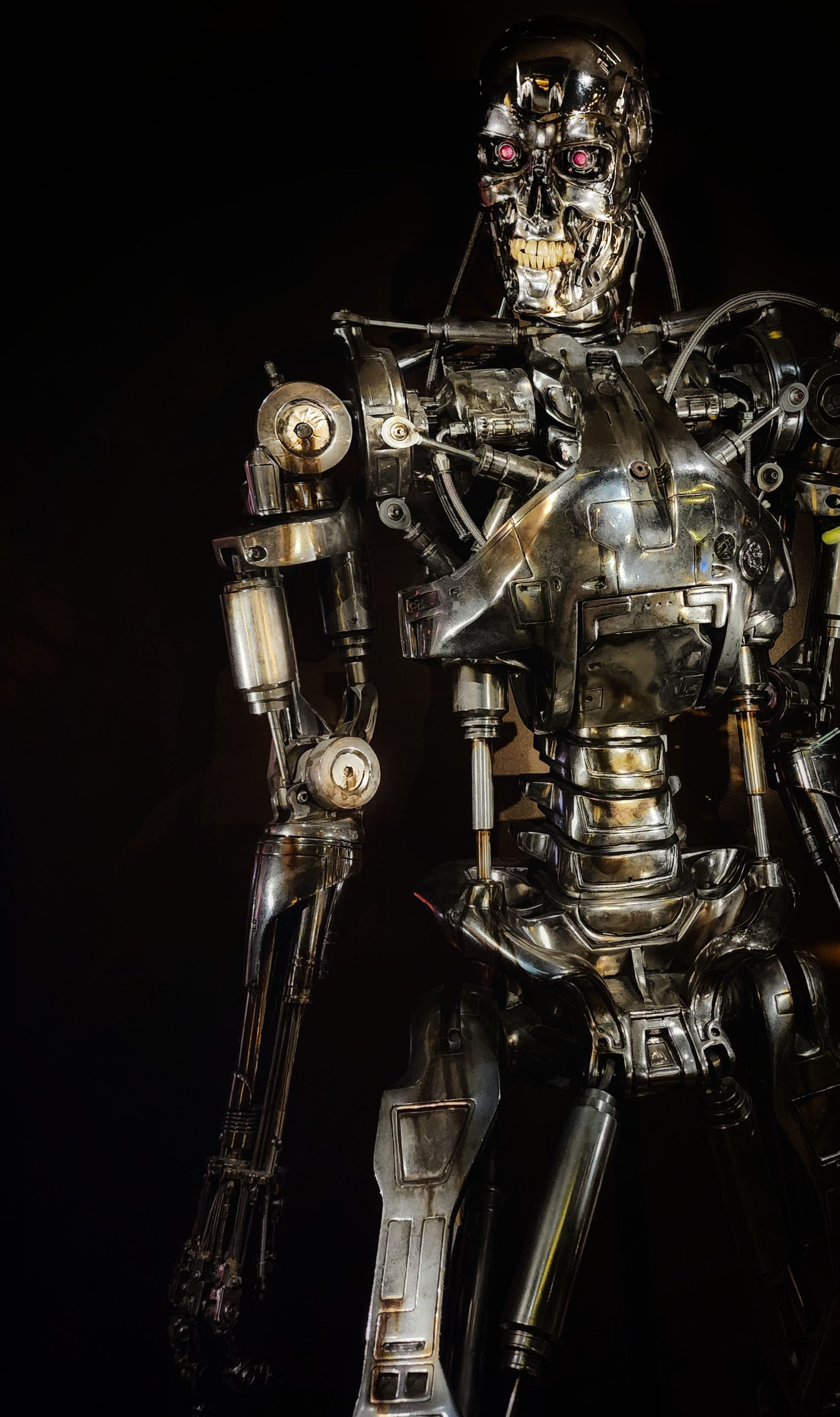 Futuristic Metal Robot with Detailed Anatomy · Free Stock Photo