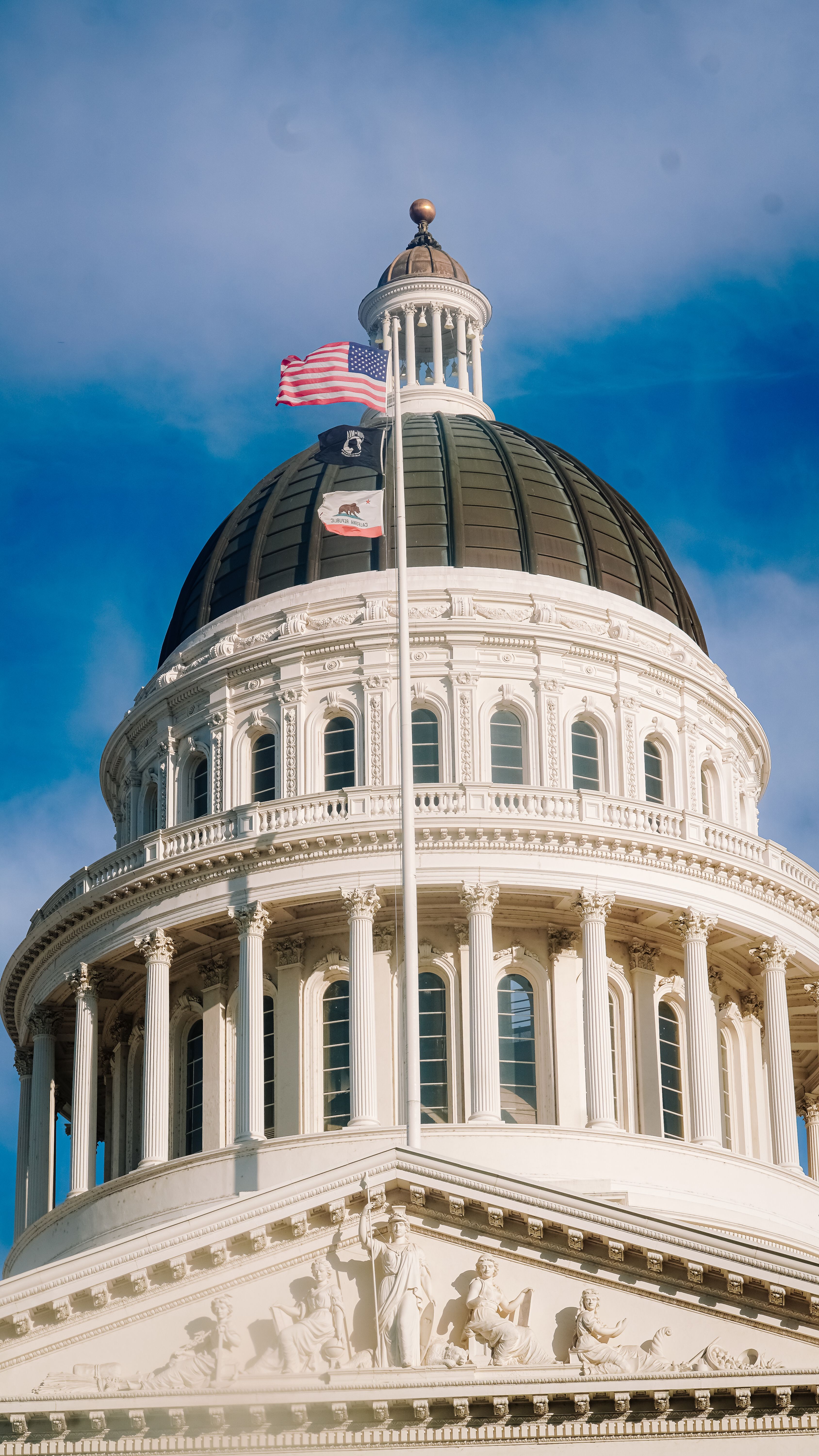 Dome of the California State Capitol Building · Free Stock Photo