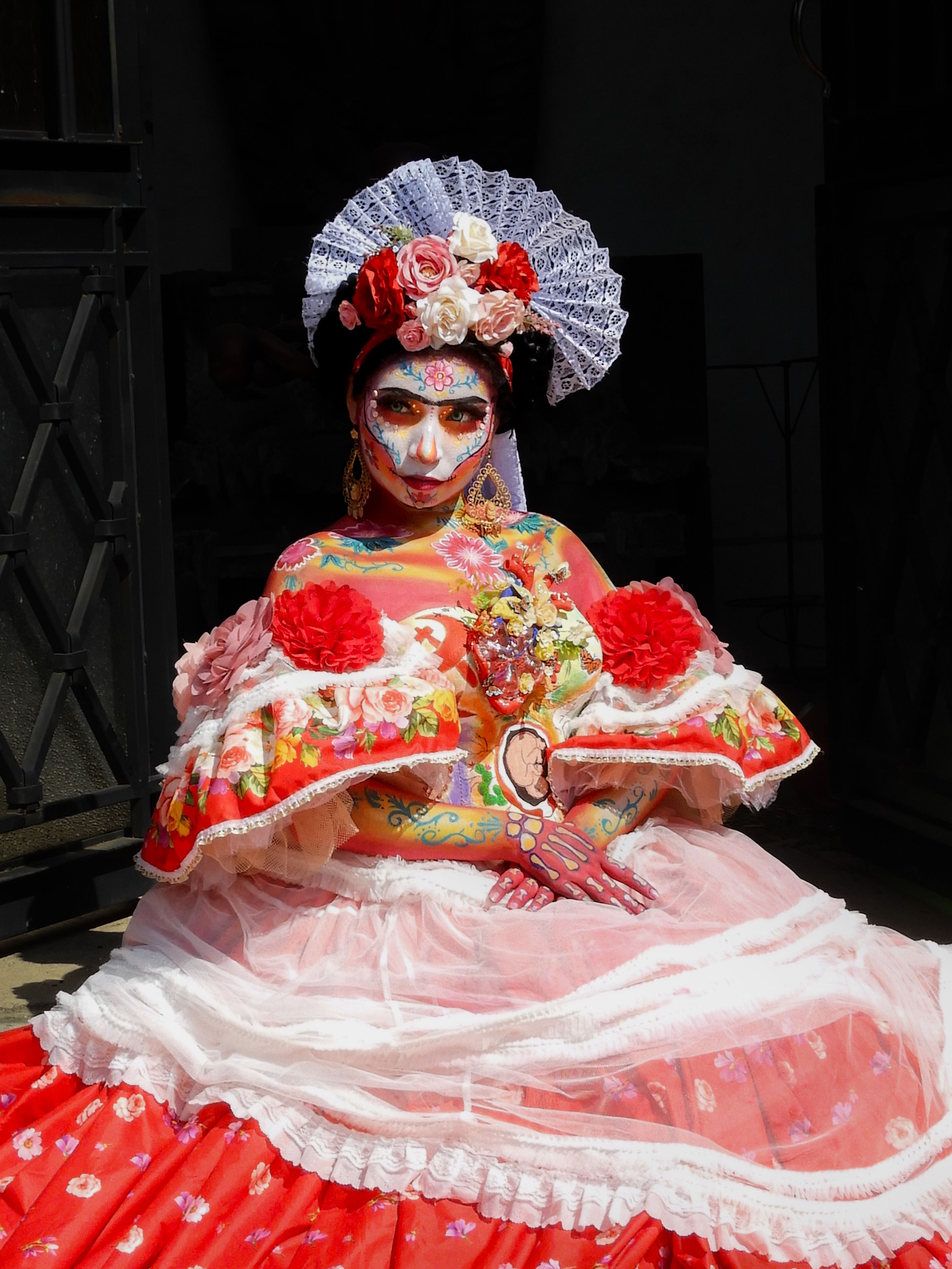 Catrina in Traditional Dress for Day of the Dead · Free Stock Photo