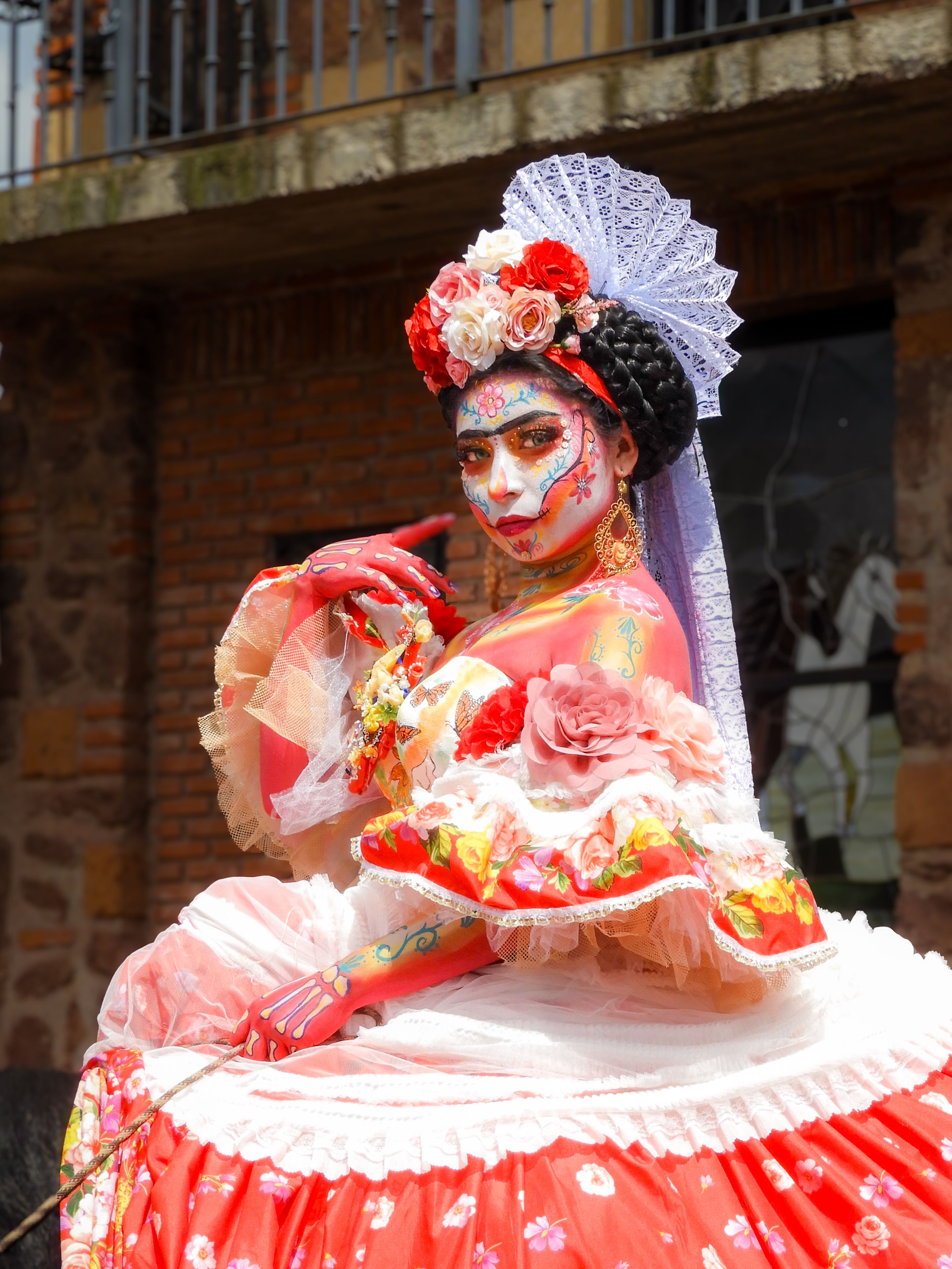 Colorful Day of the Dead Catrina Portrait · Free Stock Photo