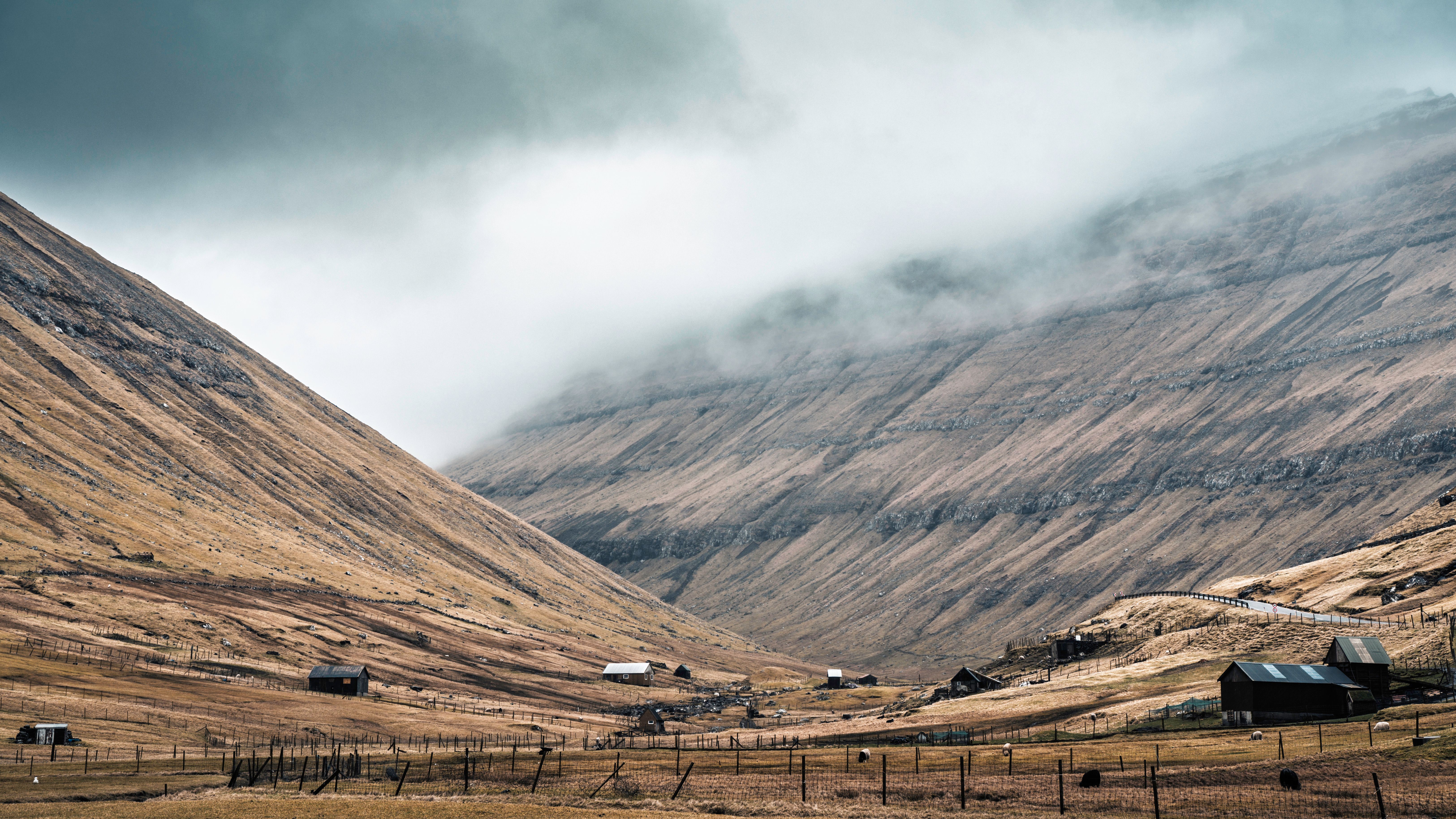 Scenic Faroe Islands Valley Under Moody Skies · Free Stock Photo