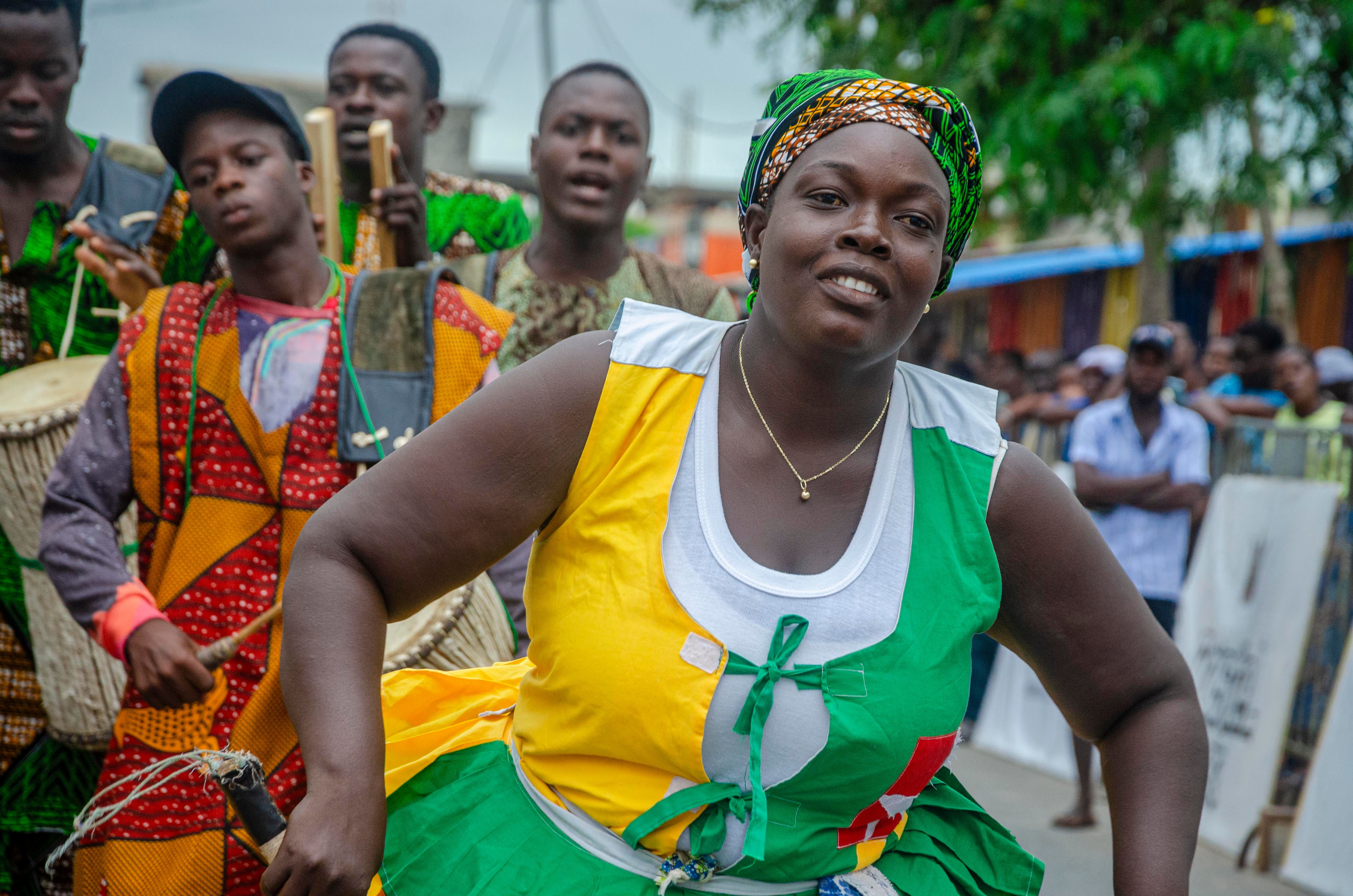 Vibrant Traditional African Celebration Parade · Free Stock Photo