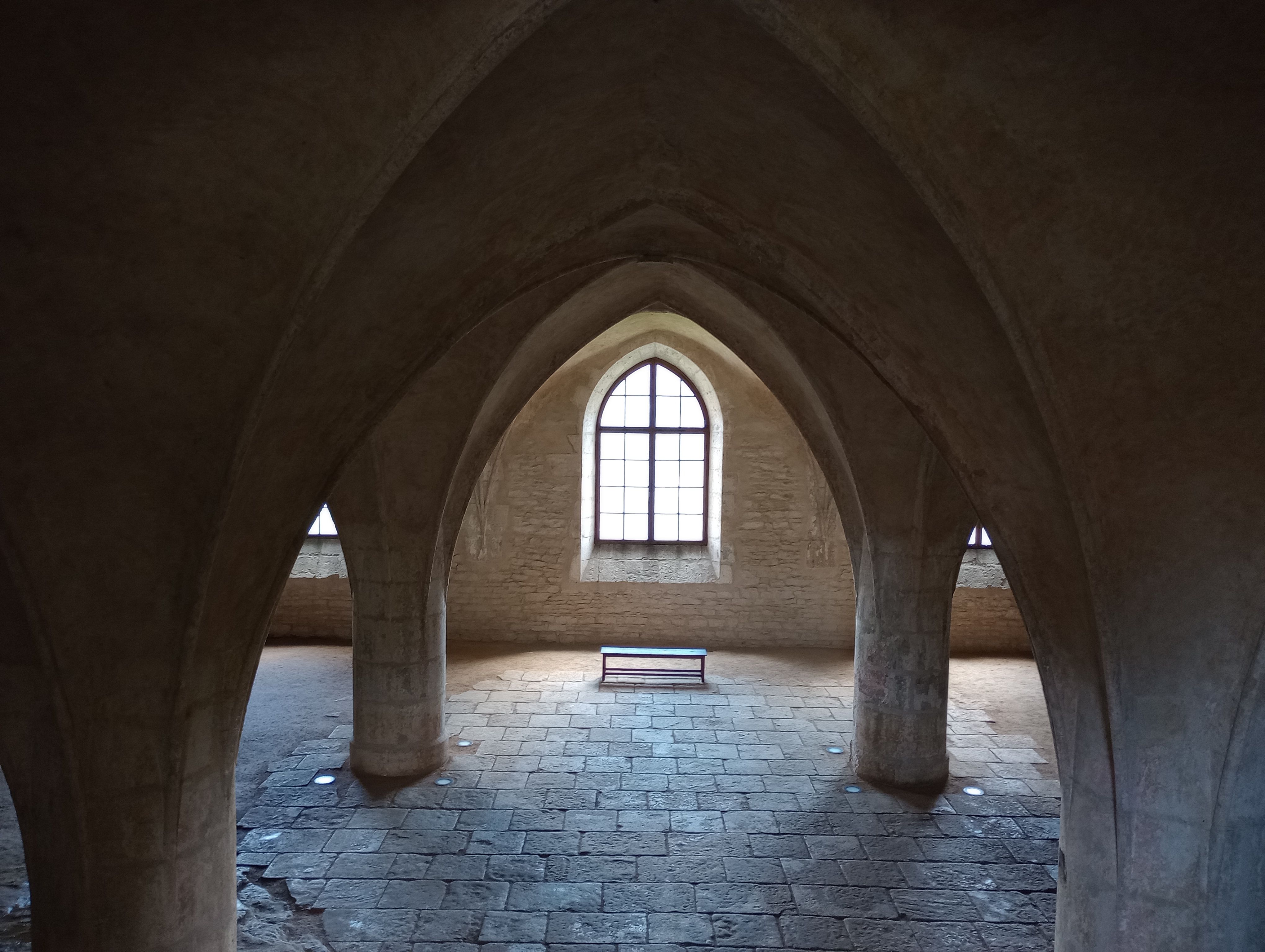 Vaulted Ceiling and Arched Window of Corpus Christi Chapel in Kutna ...