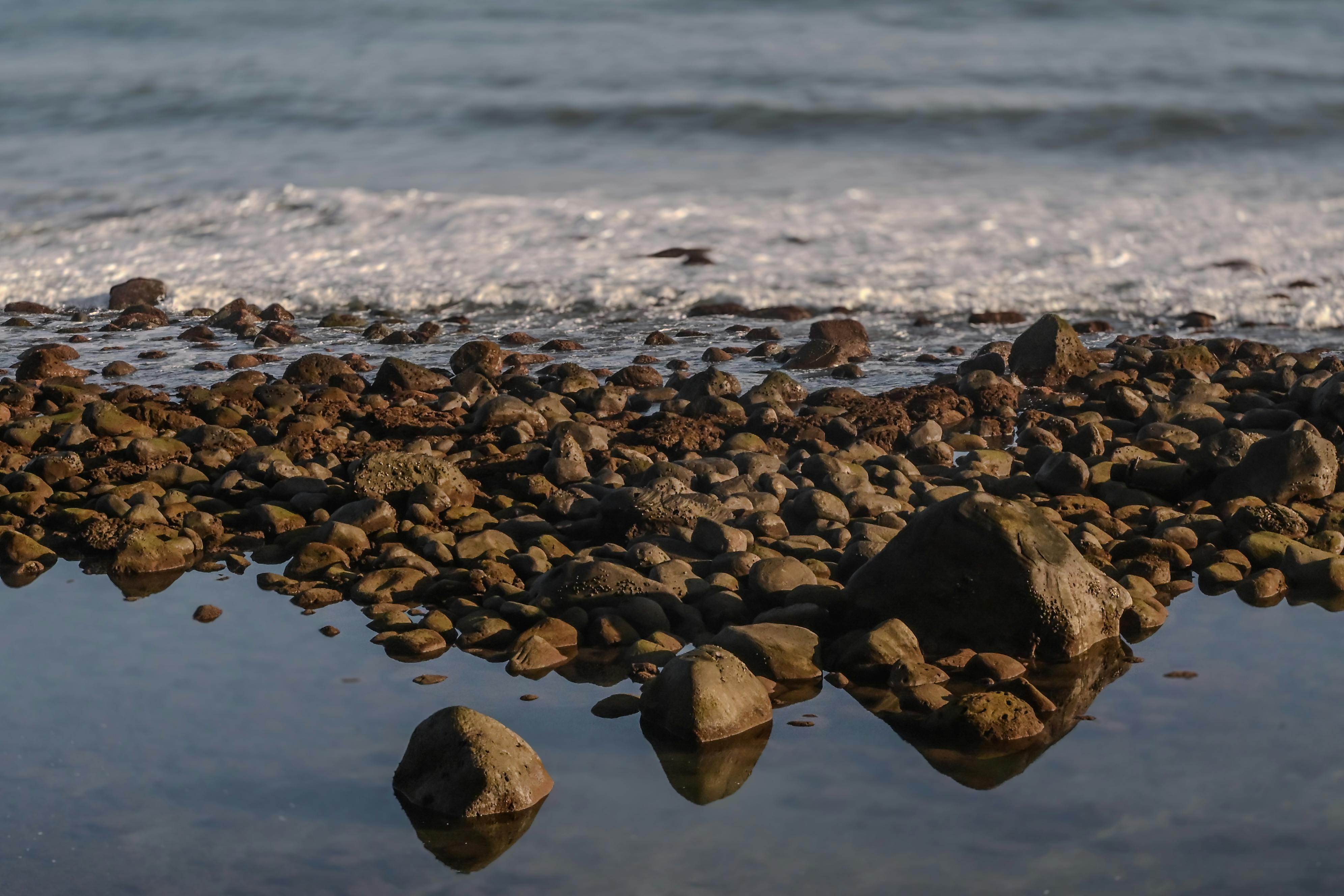 Calm Sea Waves And Sunset Photos, Download The BEST Free Calm Sea Waves ...